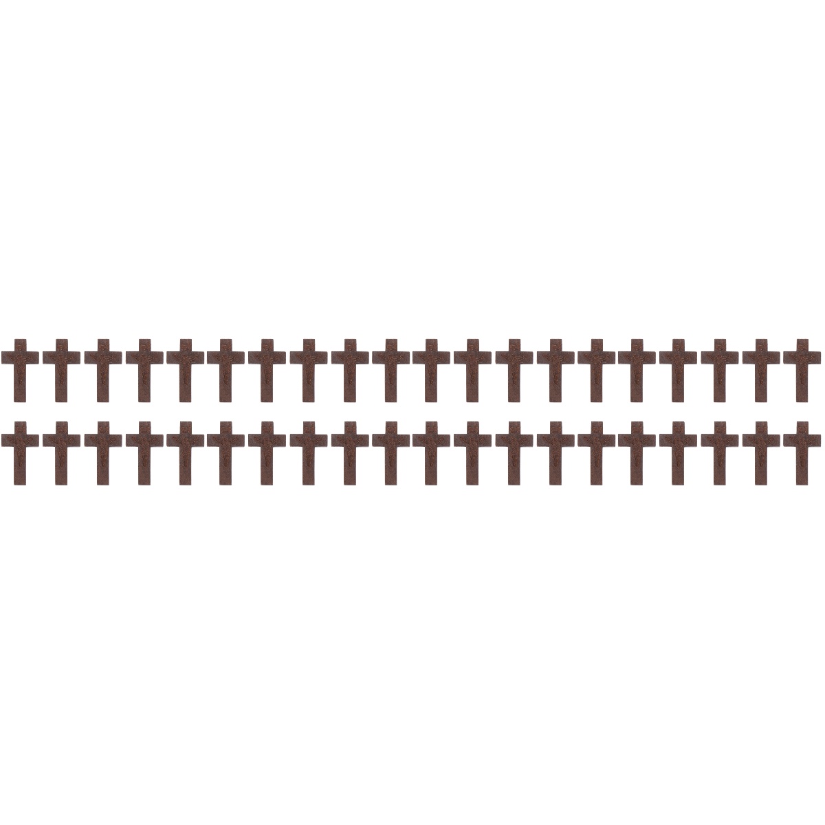 FRCOLOR 280 pcs Wooden Cross Wood Cross Pendant DIY Cross Charms ...