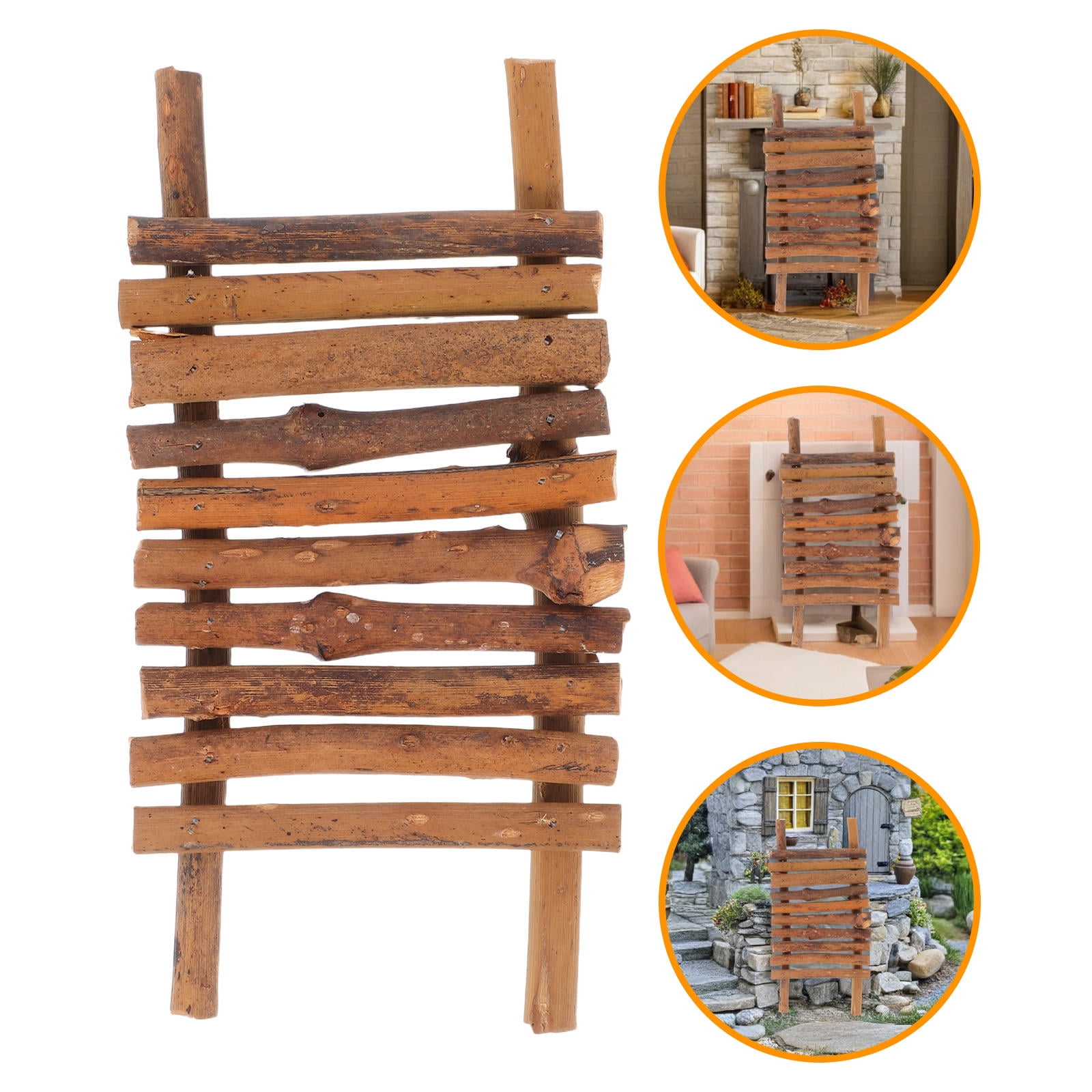 FRCOLOR 2PCS Wooden Bridge Figurines for DIY Bonsai Plant Miniature ...