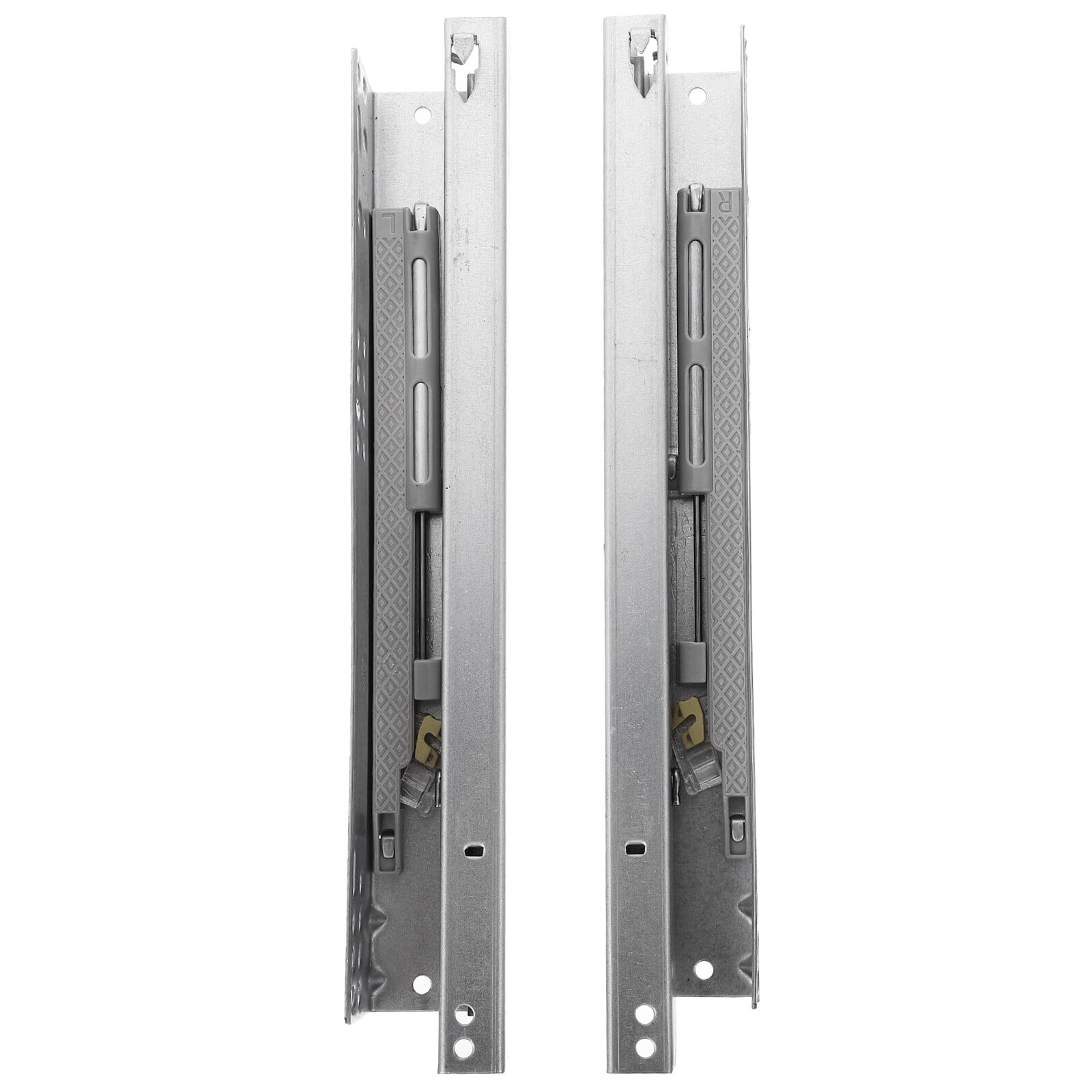 FRCOLOR 2Pcs Silent Drawer Slide Rails with Buffer Rust Proof Silver ...