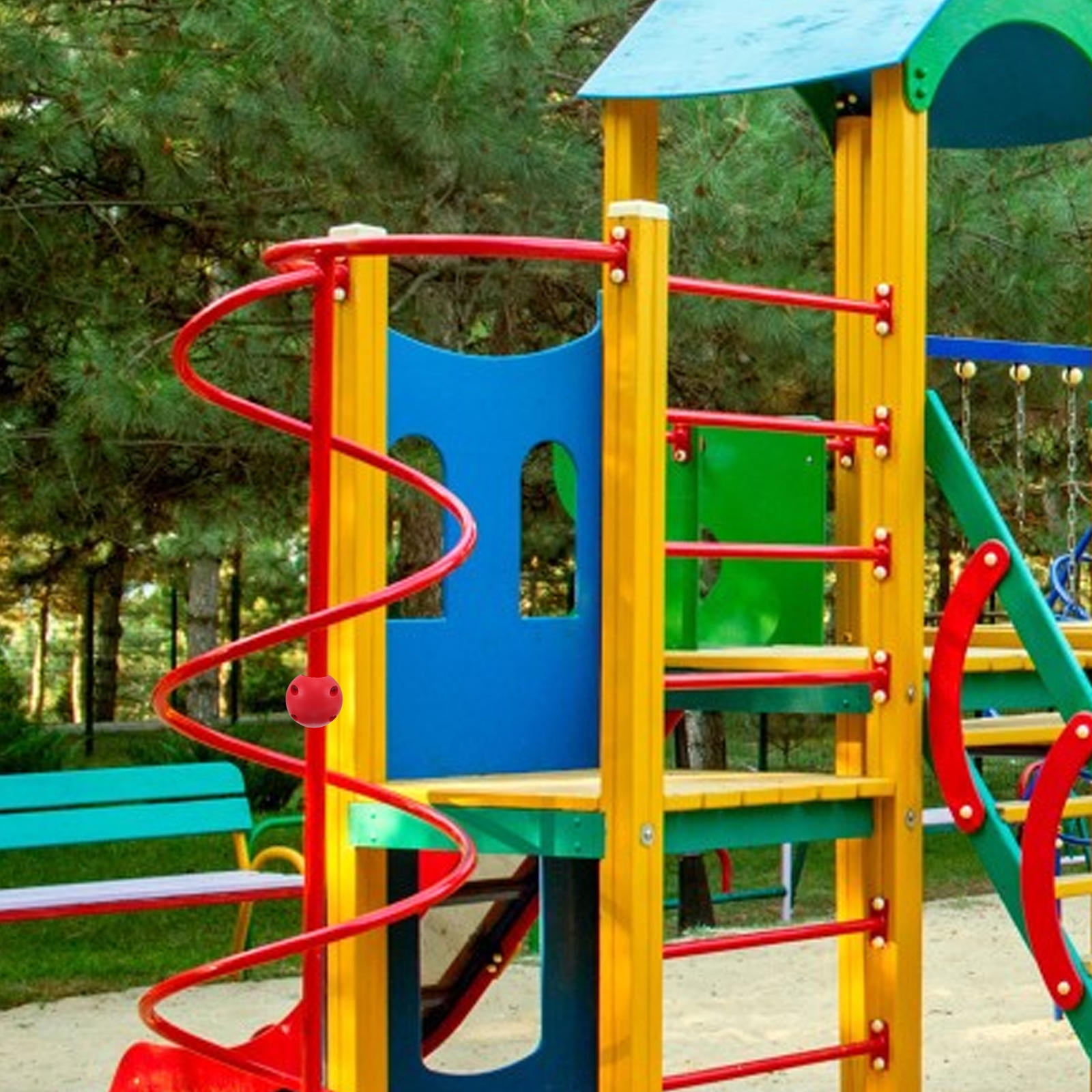 FRCOLOR 2Pcs Removable Safety Covers For Swing Set Flange Fasteners ...