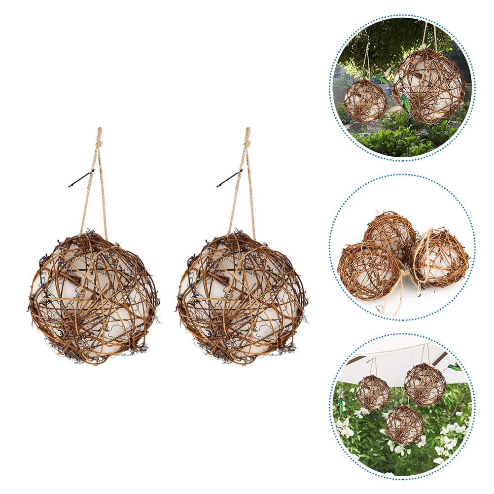 FRCOLOR 2Pcs Outdoor Bird Nesting Material Ball for Wild Birds Durable ...