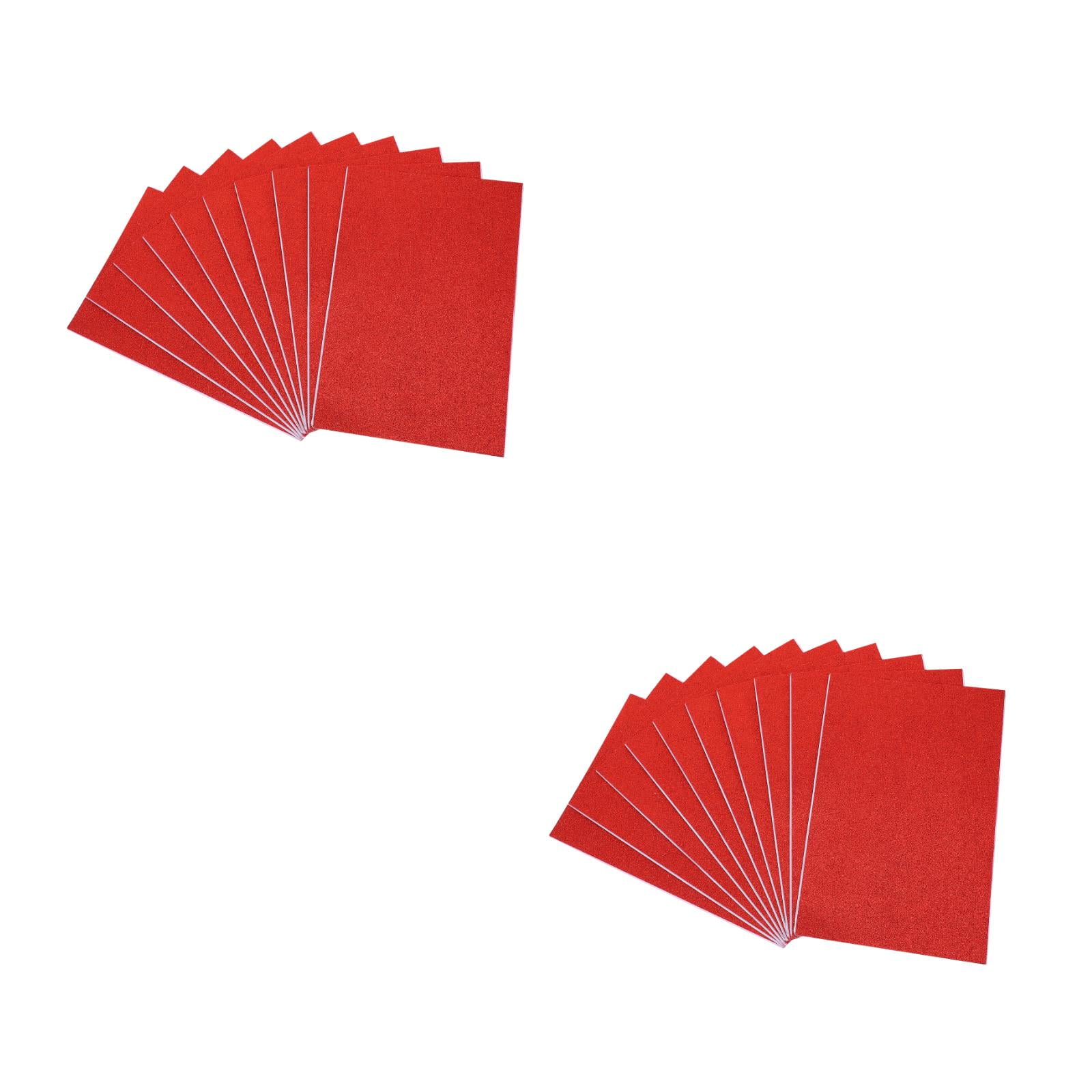 FRCOLOR 2pcs 10 Glitter Cardstock Paper Sponge Paper Sheet Vinyl ...