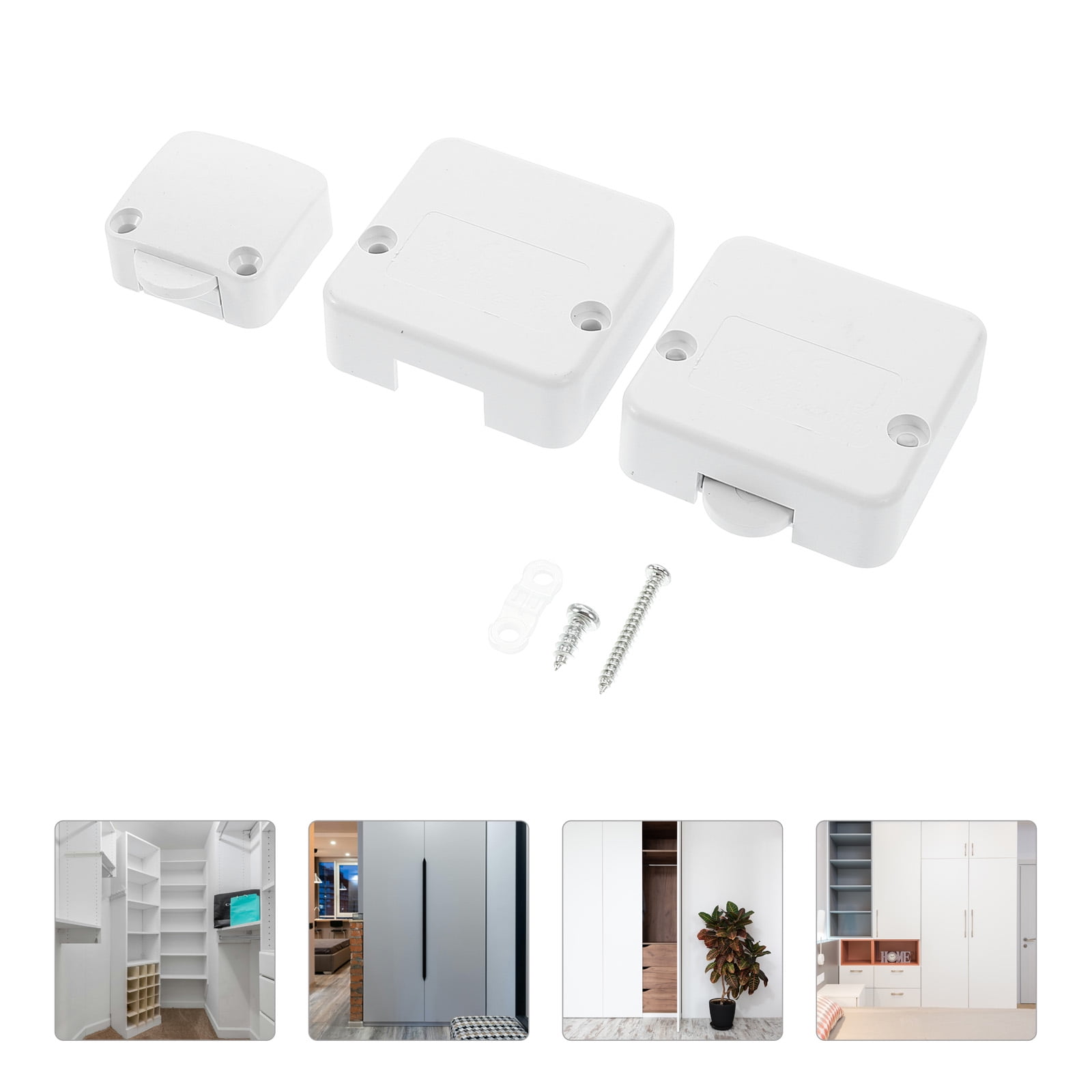 FRCOLOR 2pcs 250V 2A White Touch Switches for Wardrobe and Closet ...