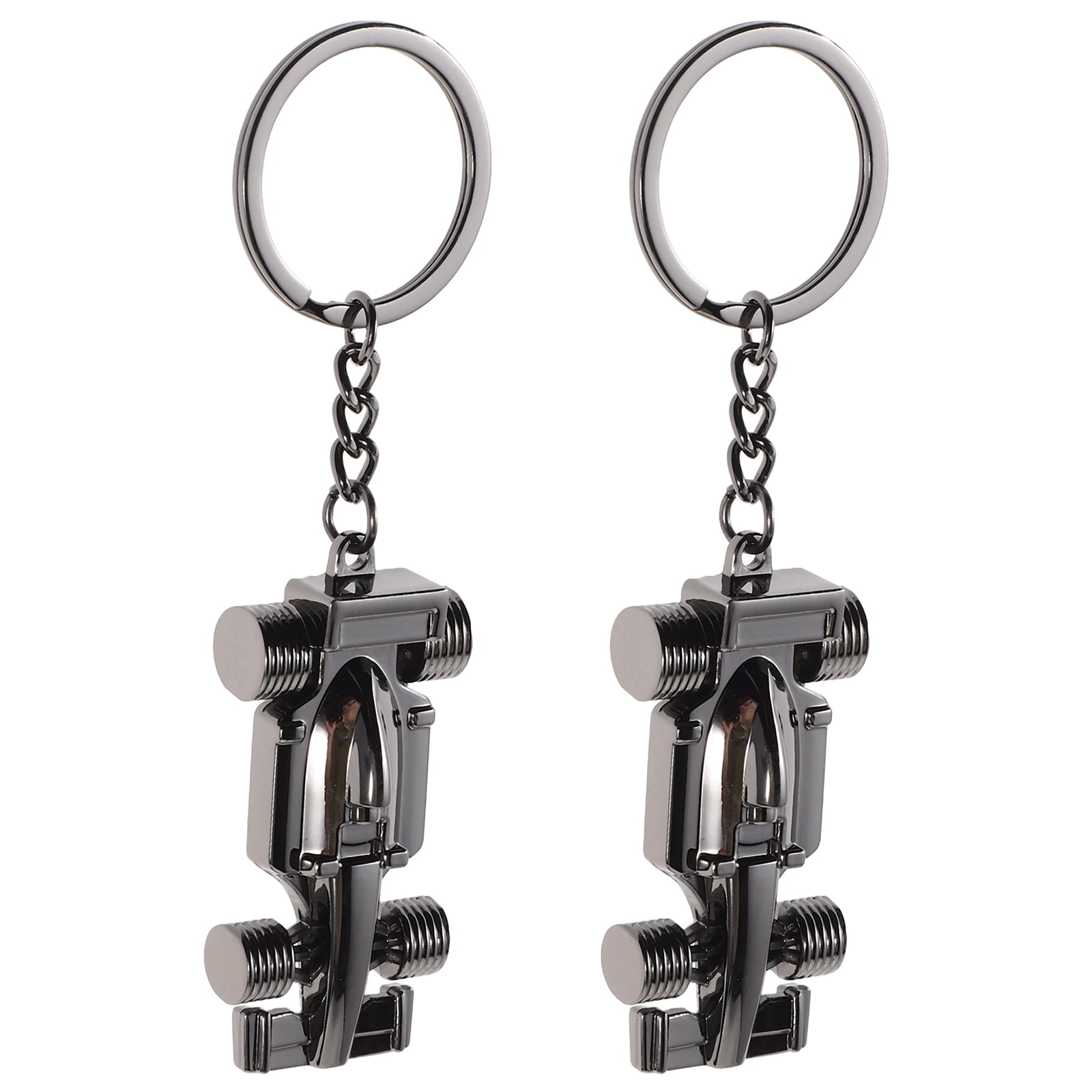 FRCOLOR 2pcs 3d Racing Car Model Keychain Driver Keychain For Car ...