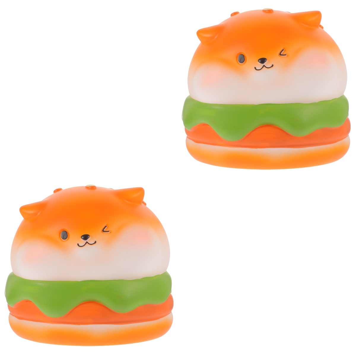 FRCOLOR 2pcs Adorable Coin Bank Cartoon Bread Puppy Modelling Piggy ...