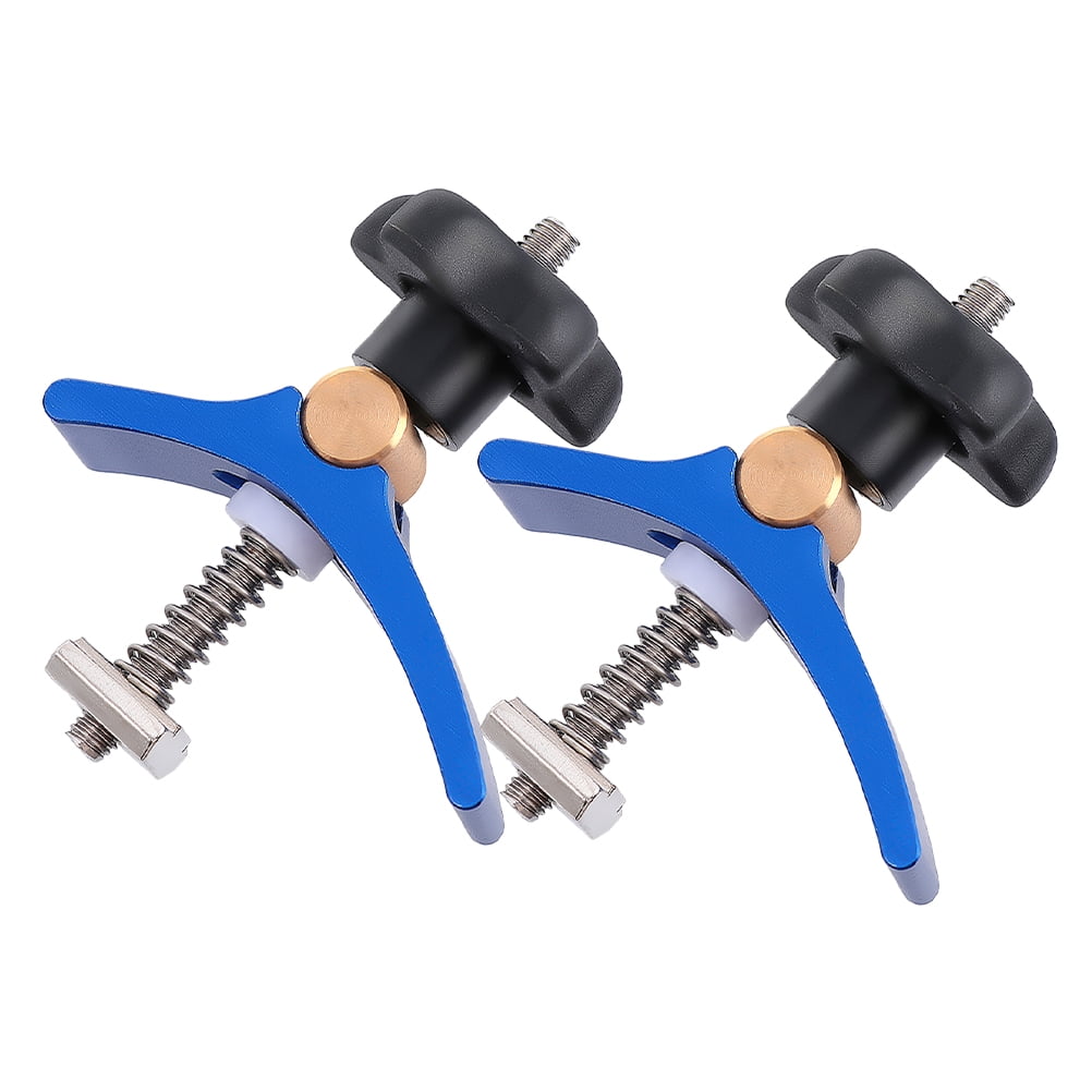 FRCOLOR 2pcs Aluminum T Track Hold Down Clamps Aluminum Alloy Universal ...