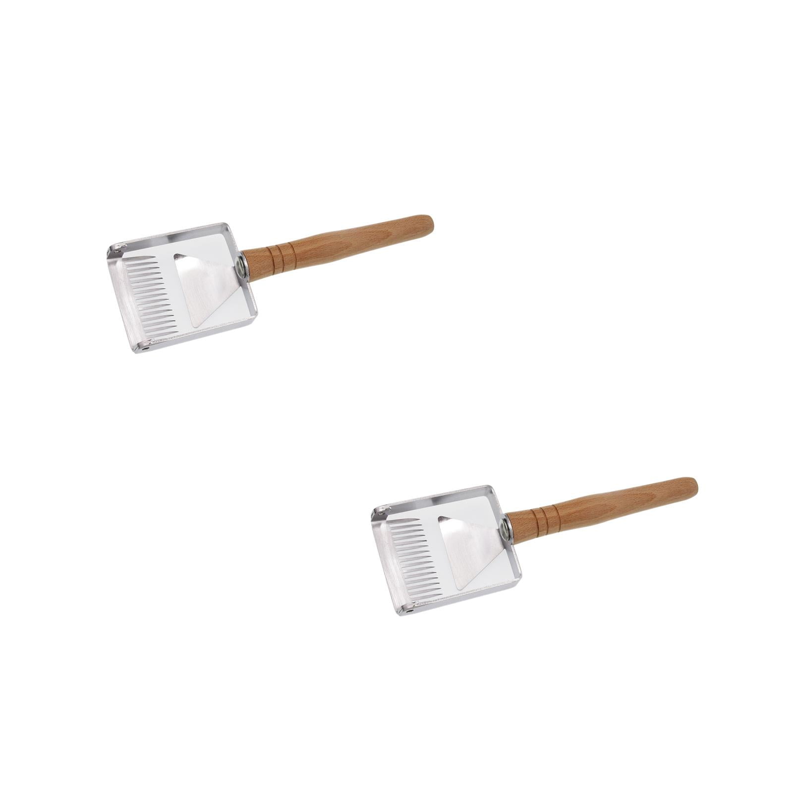 FRCOLOR 2pcs Apiculture Uncapping Fork Honeycomb Honey Scraper Wooden ...