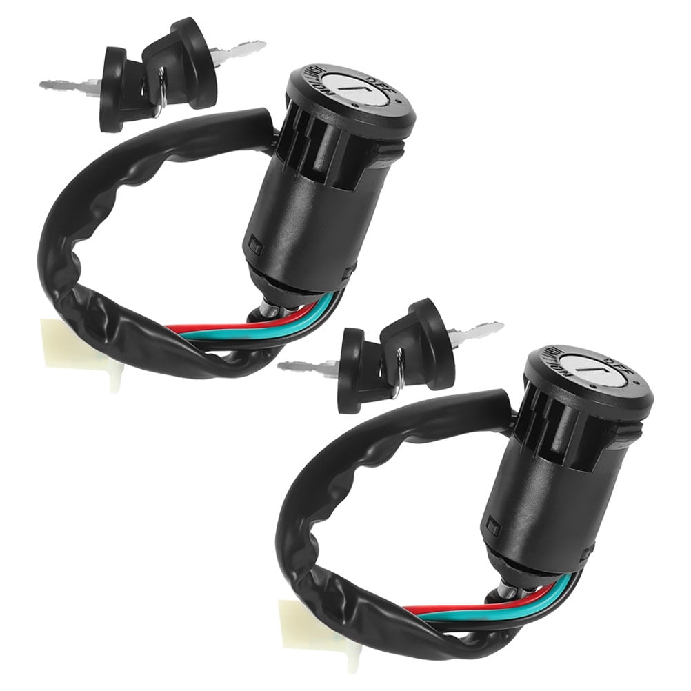 FRCOLOR 2pcs Atv Ignition Key Switch With Wiring Fits Various Chinese ...