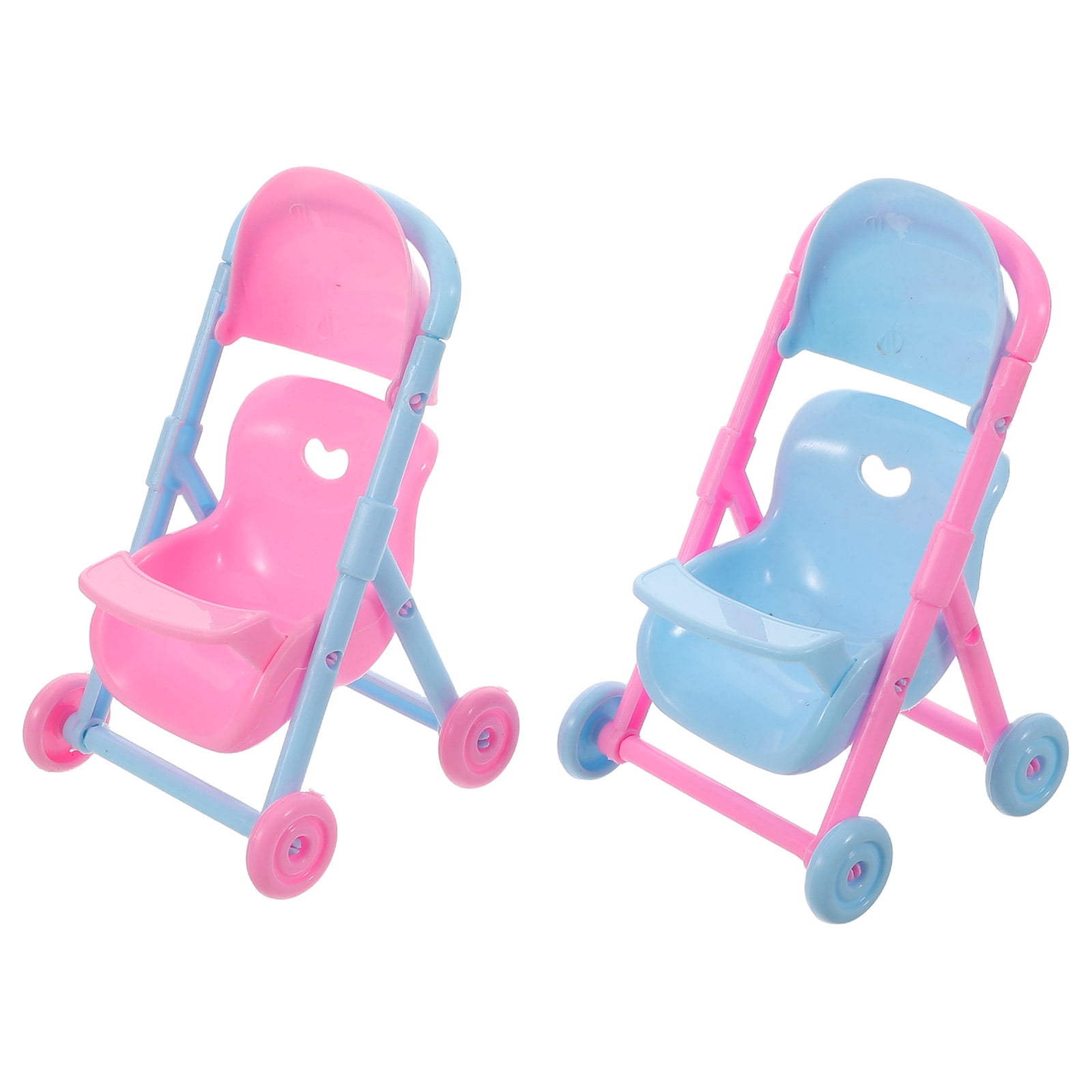 FRCOLOR 2pcs Baby Doll Stroller Miniature Stroller Dolls Pushchair ...