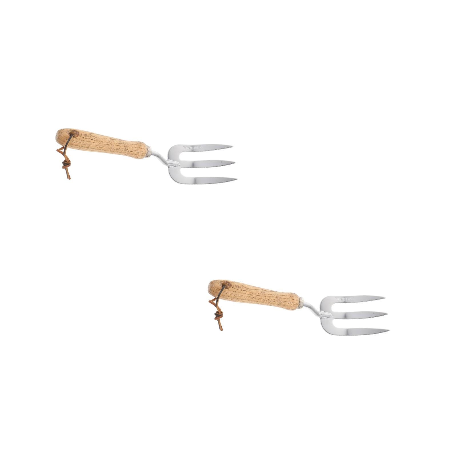 FRCOLOR 2pcs Balcony Garden Soil Loosening Fork Useful Gardening Spade Small Metal Shovel ...