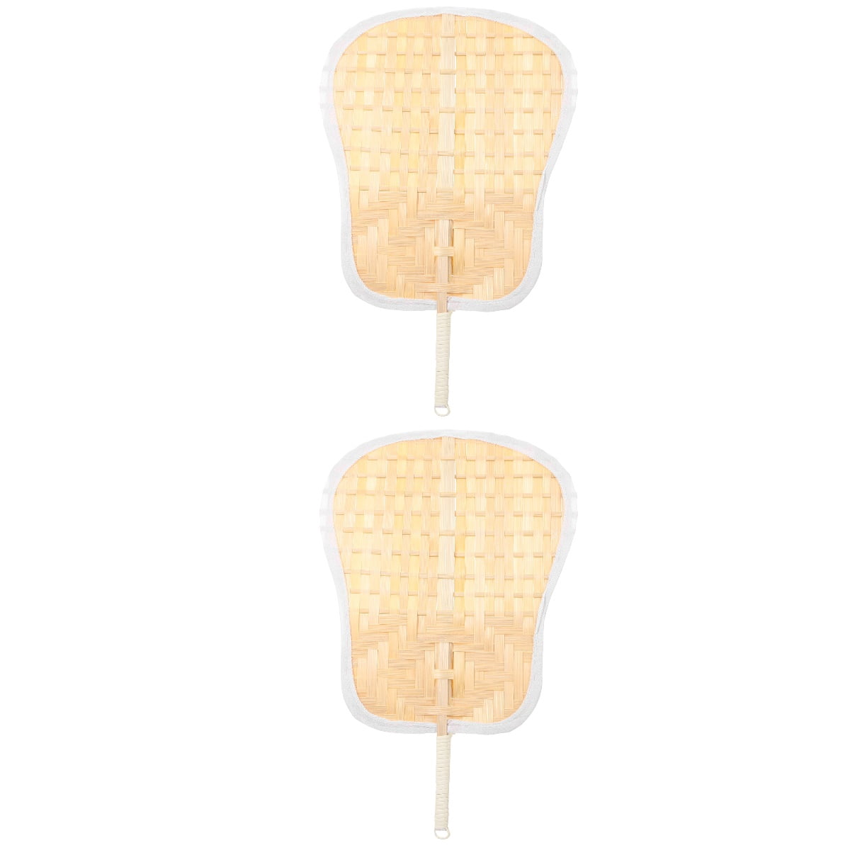 FRCOLOR 2pcs Bamboo Hand Fan Hand Woven Hand Woven Fan Summer Handheld ...