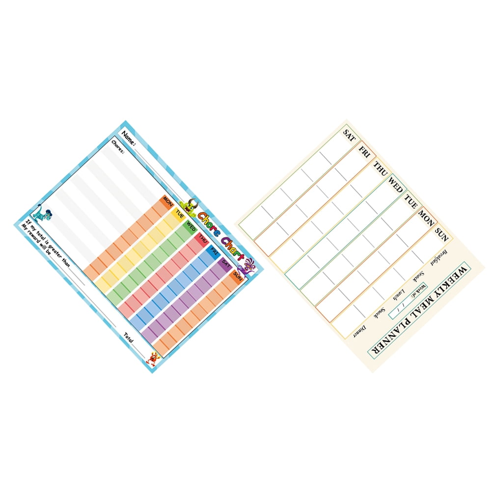 FRCOLOR 2pcs Behavior Charts Self Adhesive Dry Erase Whiteboard Chart ...