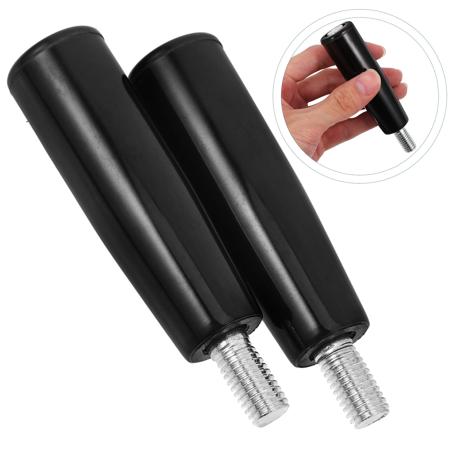 FRCOLOR 2pcs Black Crank Handle Revolving Handwheel Machine Rotating ...