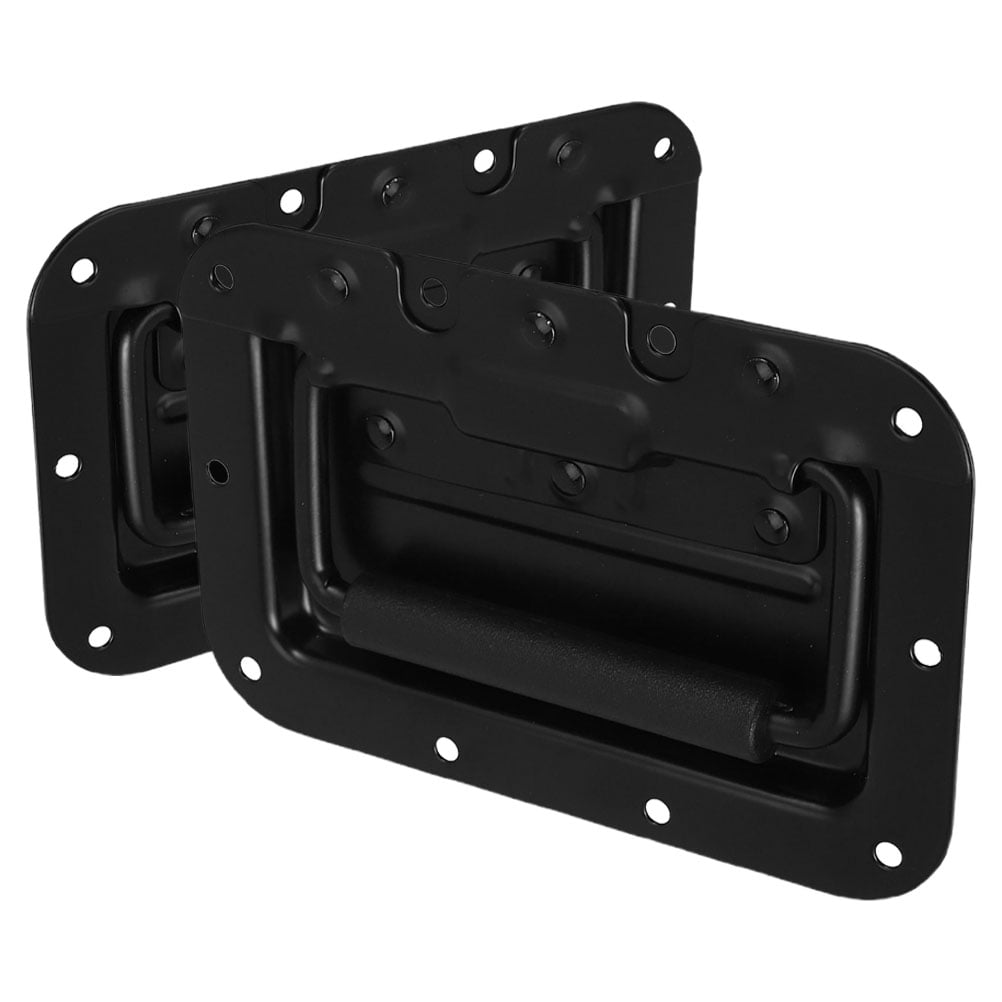 2pcs Spring Loaded Recessed Pull Handles Metal for Toolboxes Cabinets ...