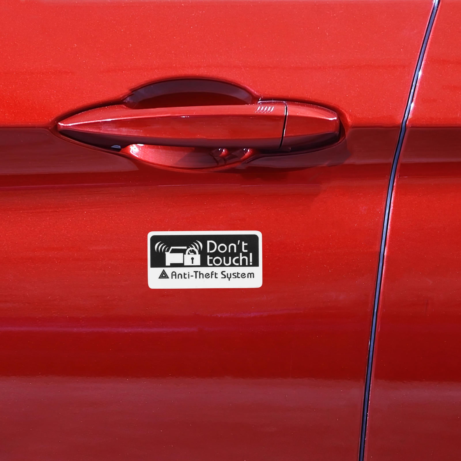 FRCOLOR 2pcs Car Styling Vinyl Sticker Warning Sign Anti-Theft Car Door ...