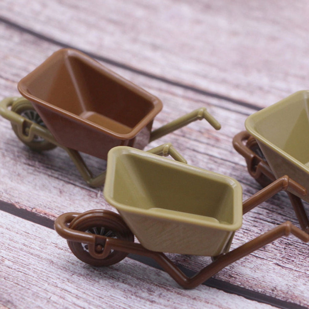 FRCOLOR 2pcs Cart Model Mini House Miniature Cart Decoration Mini Cart ...