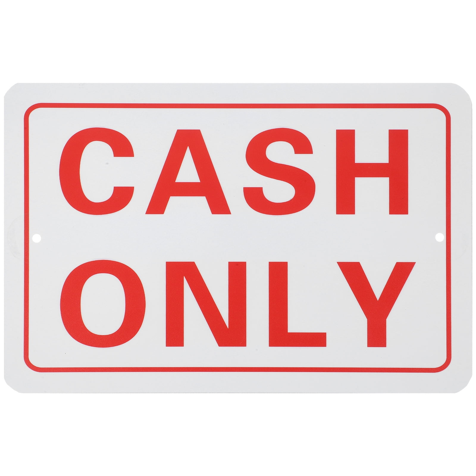 FRCOLOR 2pcs Cash Only Sign Business Cashier Sign No Credit Card Checks ...