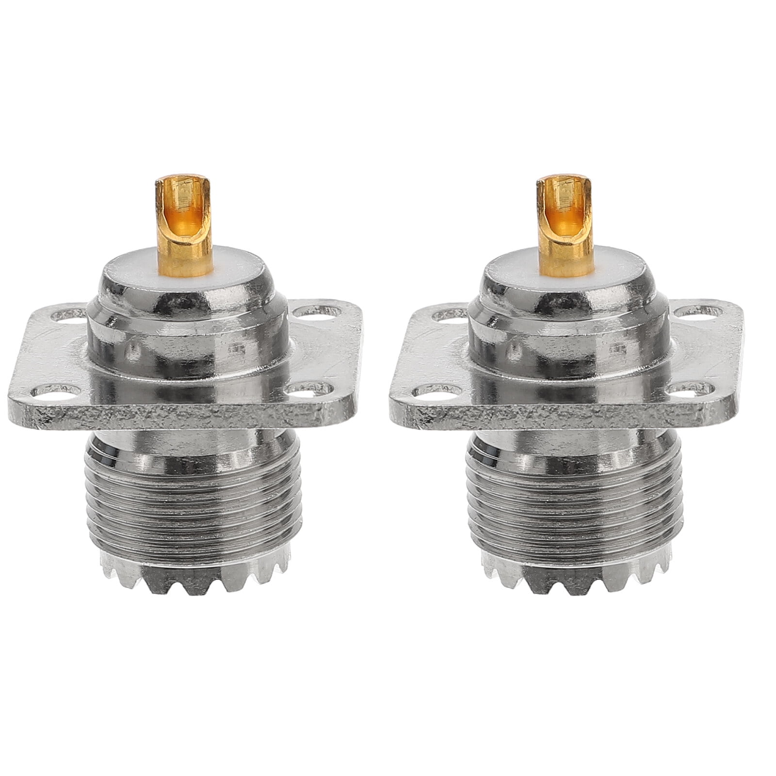 FRCOLOR 2pcs Coax Coupler UHF Extension Connector Flange Coax Cable ...