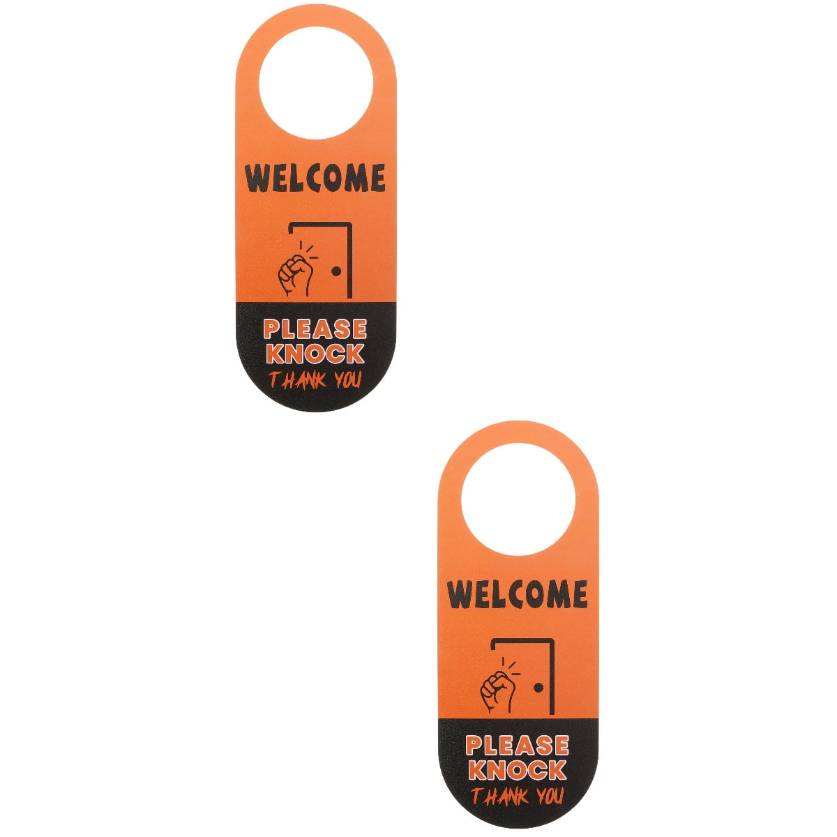 FRCOLOR 2pcs Door Hanger Sign Office Door Knob Hanger Sign Please Knock ...