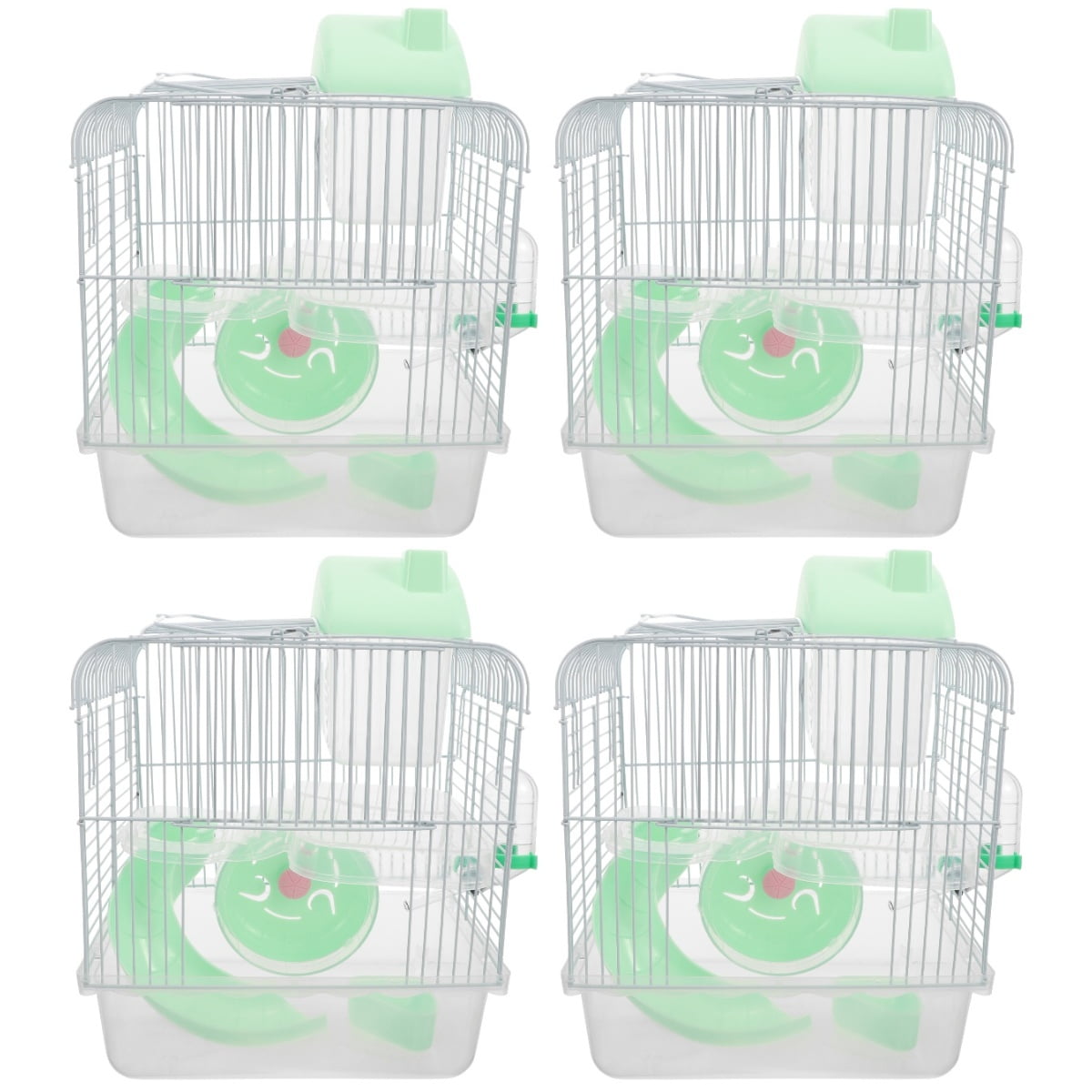 FRCOLOR 2pcs Double Layer Rat Cage Hamster Cage Rat Wire Cage Large ...