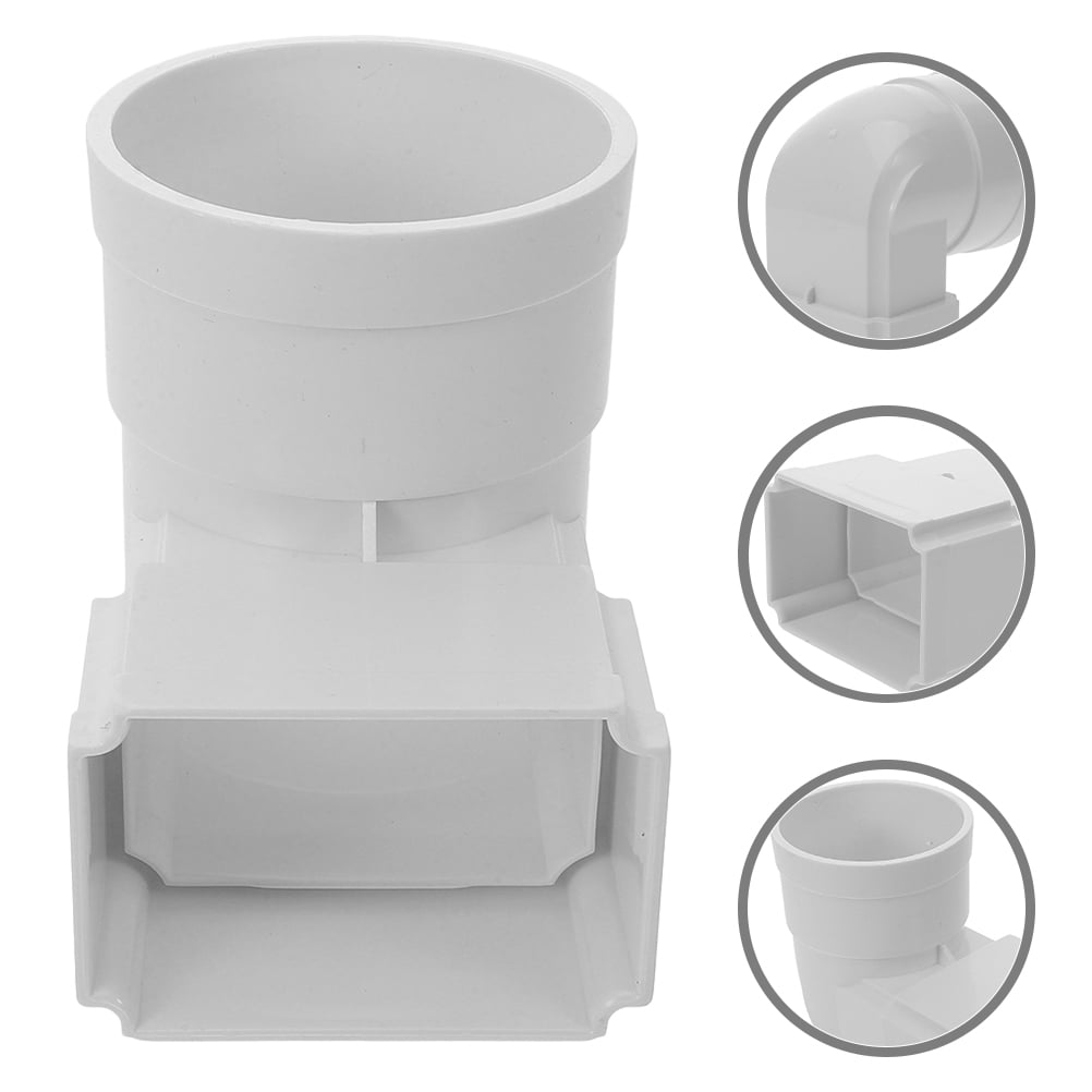 FRCOLOR 2pcs Drain Pipe Rainwater Diverter Rain Gutter Plastic Gutter ...