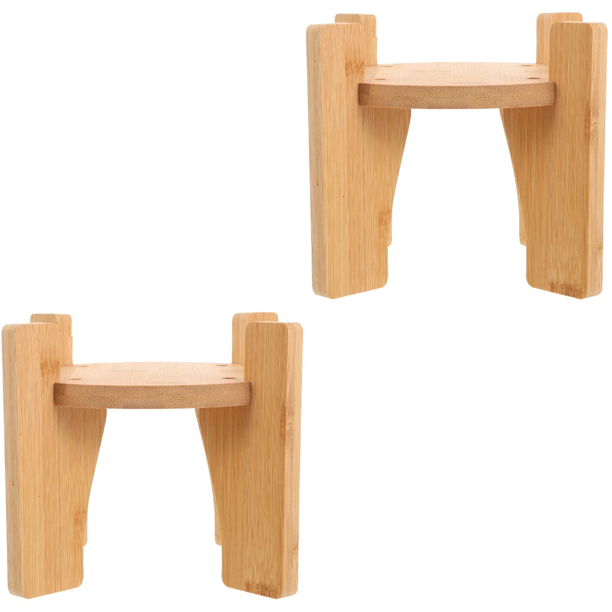 FRCOLOR 2pcs Drink Dispenser Stand Wooden Drink Dispenser Stand Base ...