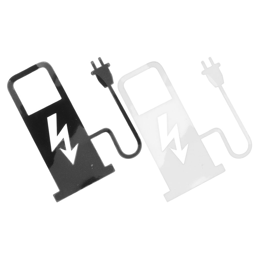 FRCOLOR 2pcs Electric Car Window Stickers Waterproof Car Charging ...
