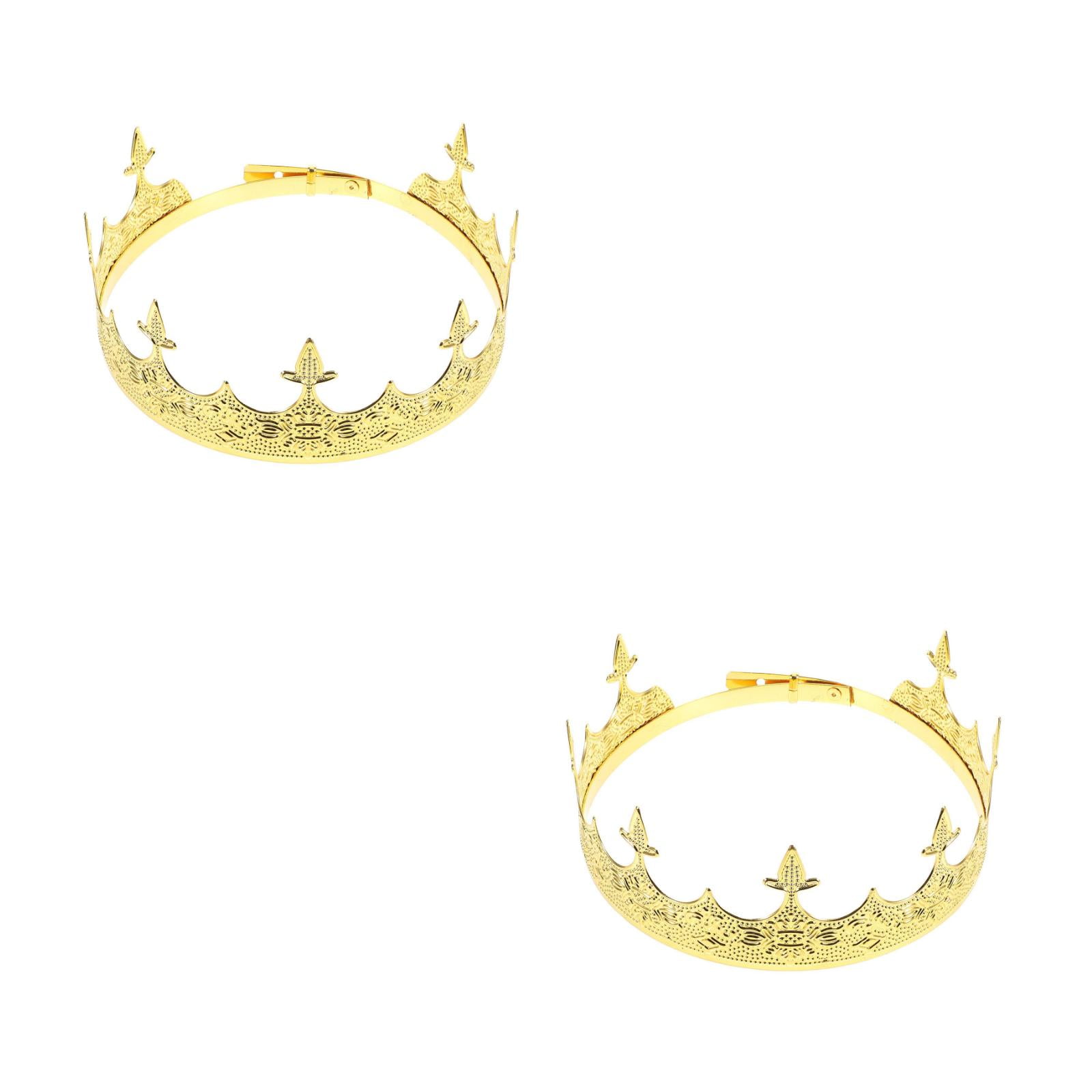 FRCOLOR 2pcs Elegant King Crown For Men Women Alloy King Crown ...