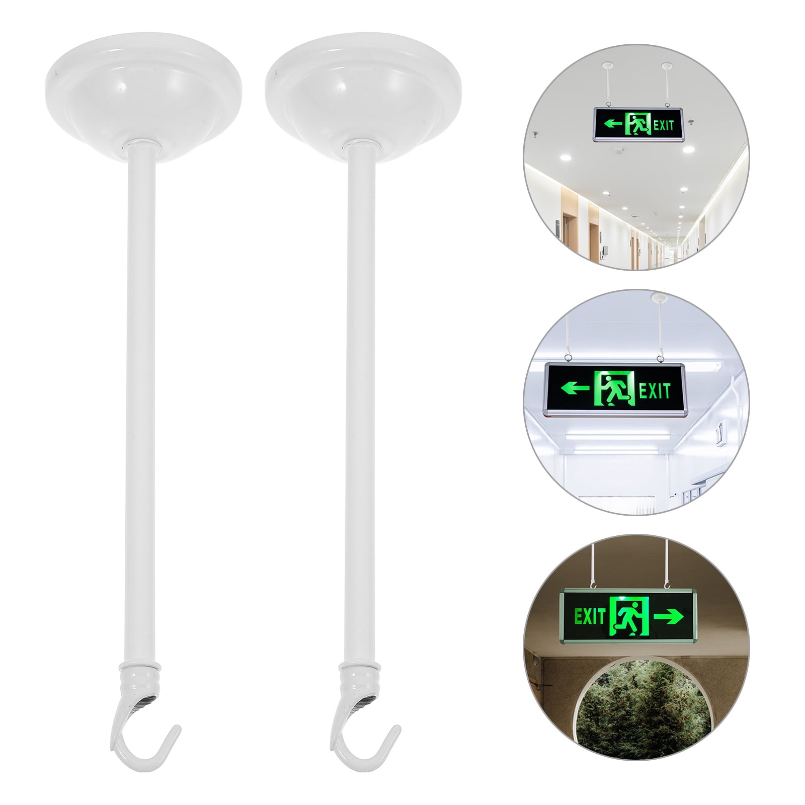 FRCOLOR 2pcs Emergency Light Hanging Bars Exit Sign Lighting Fixture ...