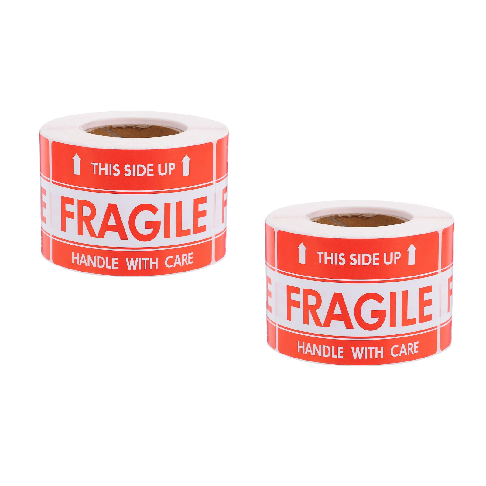 FRCOLOR 2pcs Fragile Sticker High Adhesive Handle with Care Label for ...