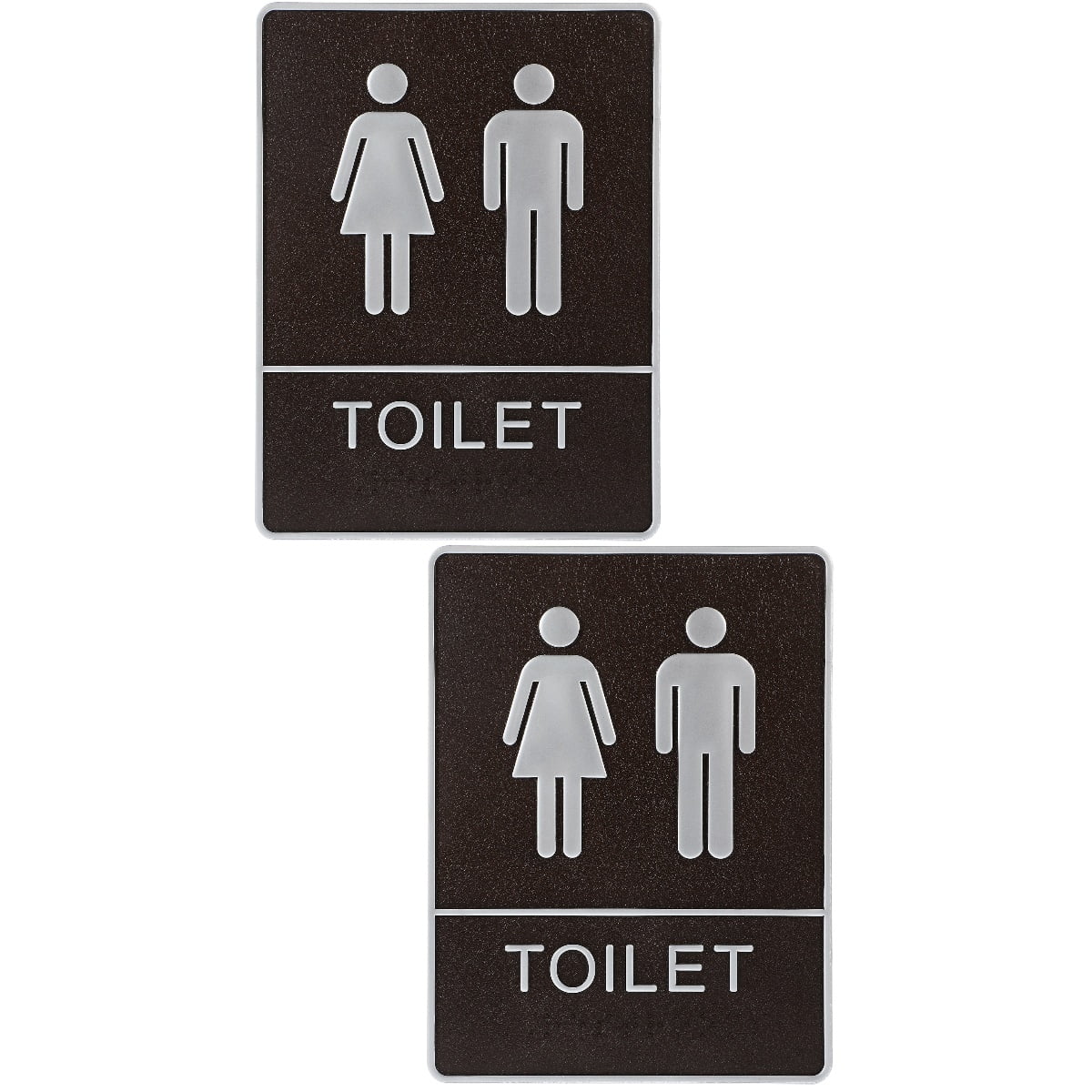 FRCOLOR 2pcs Gender Bathroom Sign Men and Women Toilet Sign Self ...