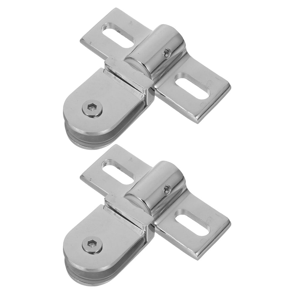 FRCOLOR 2pcs Glass Door Pivot Hinges Glass Door Hinges Upper And Lower ...