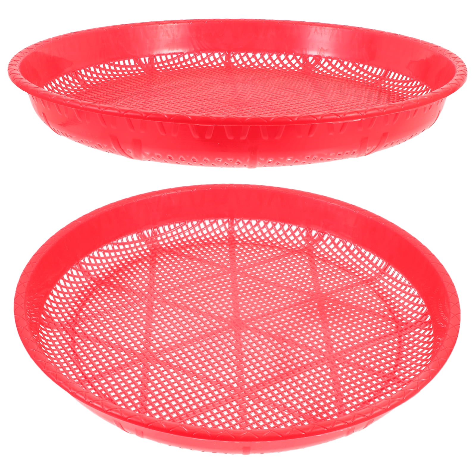 FRCOLOR 2pcs Grain Drying Dustpan Plastic Mesh Dustpan Rice Sifter Mesh ...