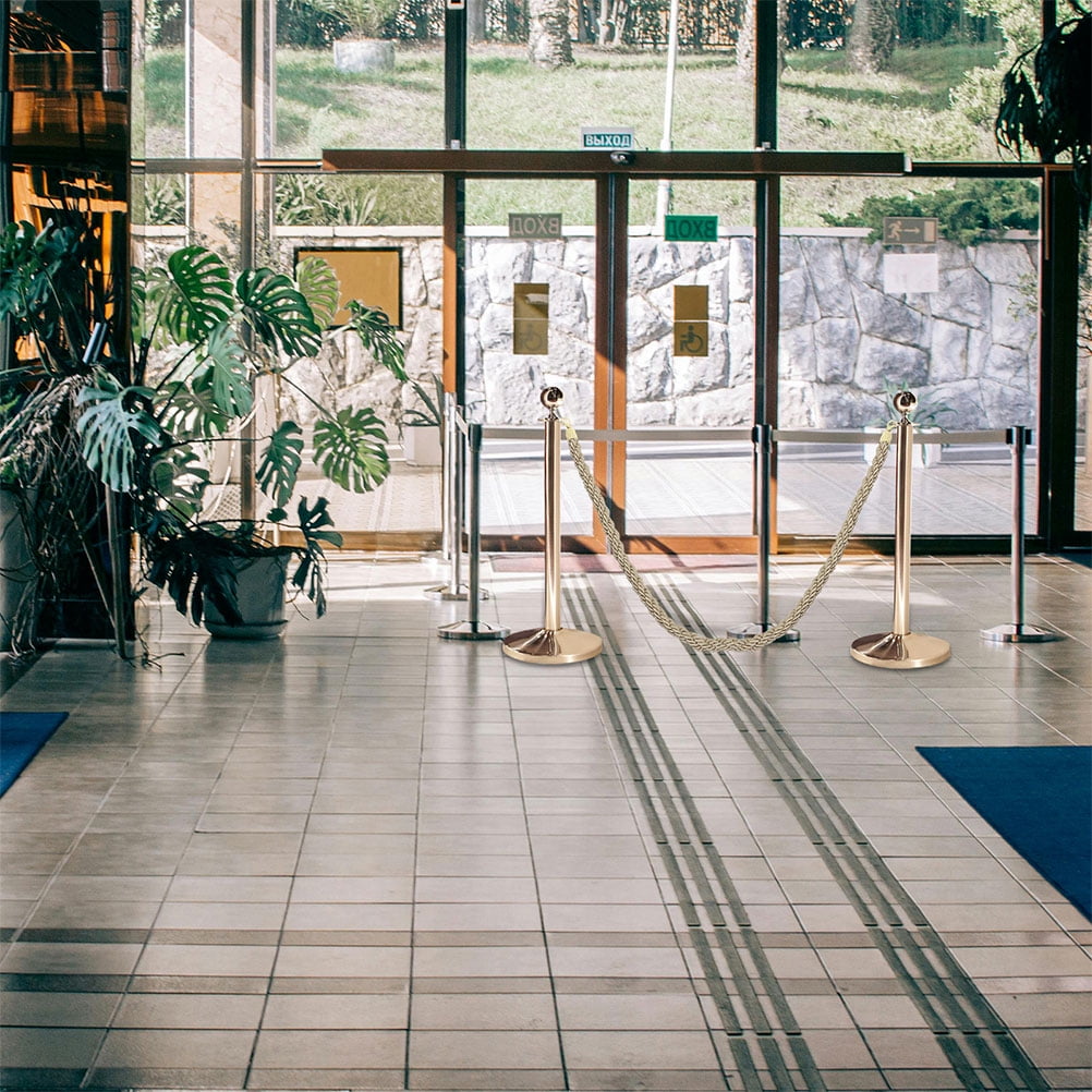 FRCOLOR 2pcs Guardrail Lanyard Queue Rope With Hooks Rope Safety ...