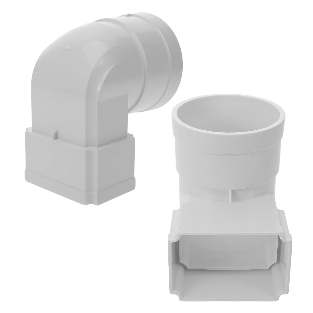 FRCOLOR 2pcs Gutter Elbow Extension Rainwater Downspout Gutter Elbow ...