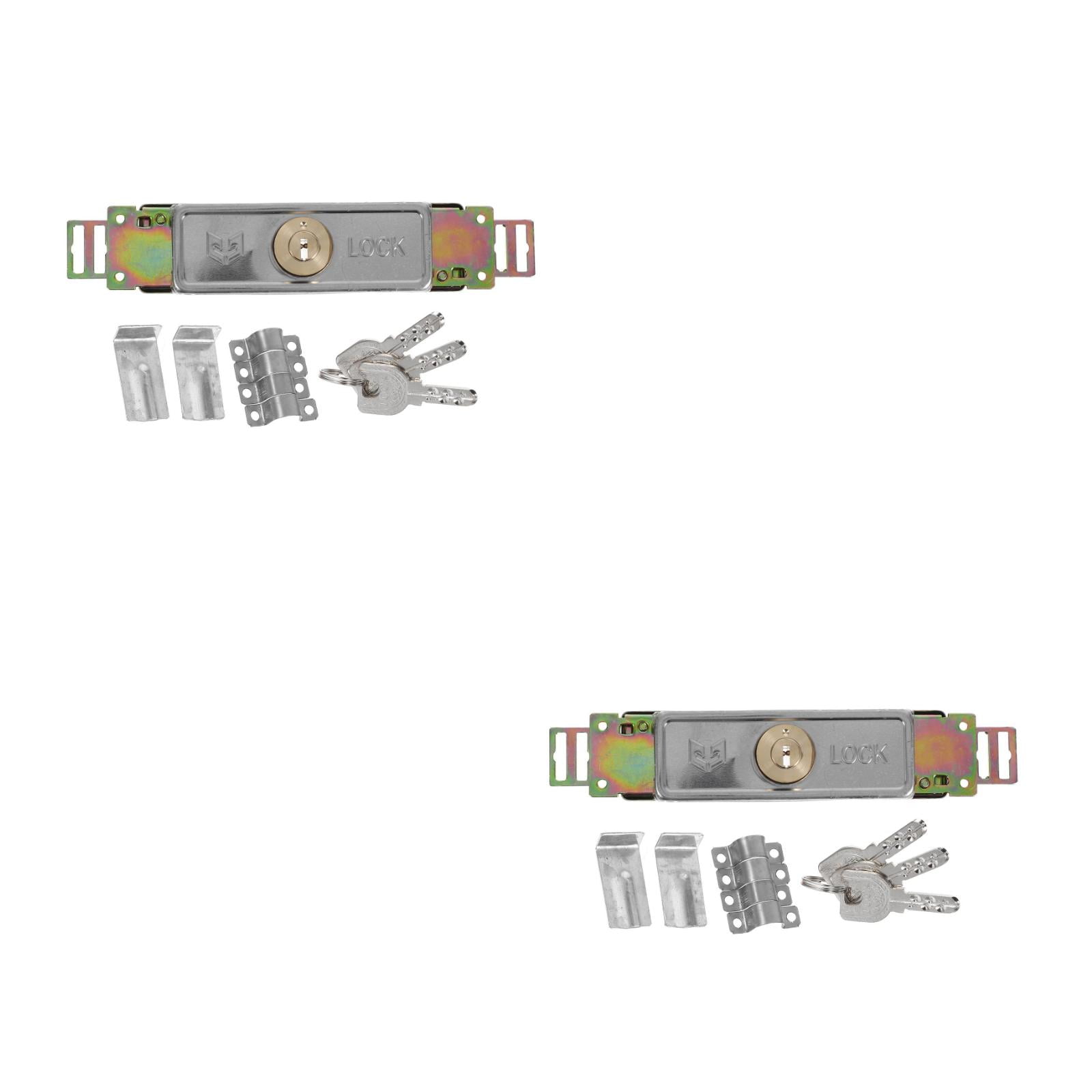 FRCOLOR 2pcs Heavy Duty Rolling Shutter Door Lock Latch Key Zinc Plated ...