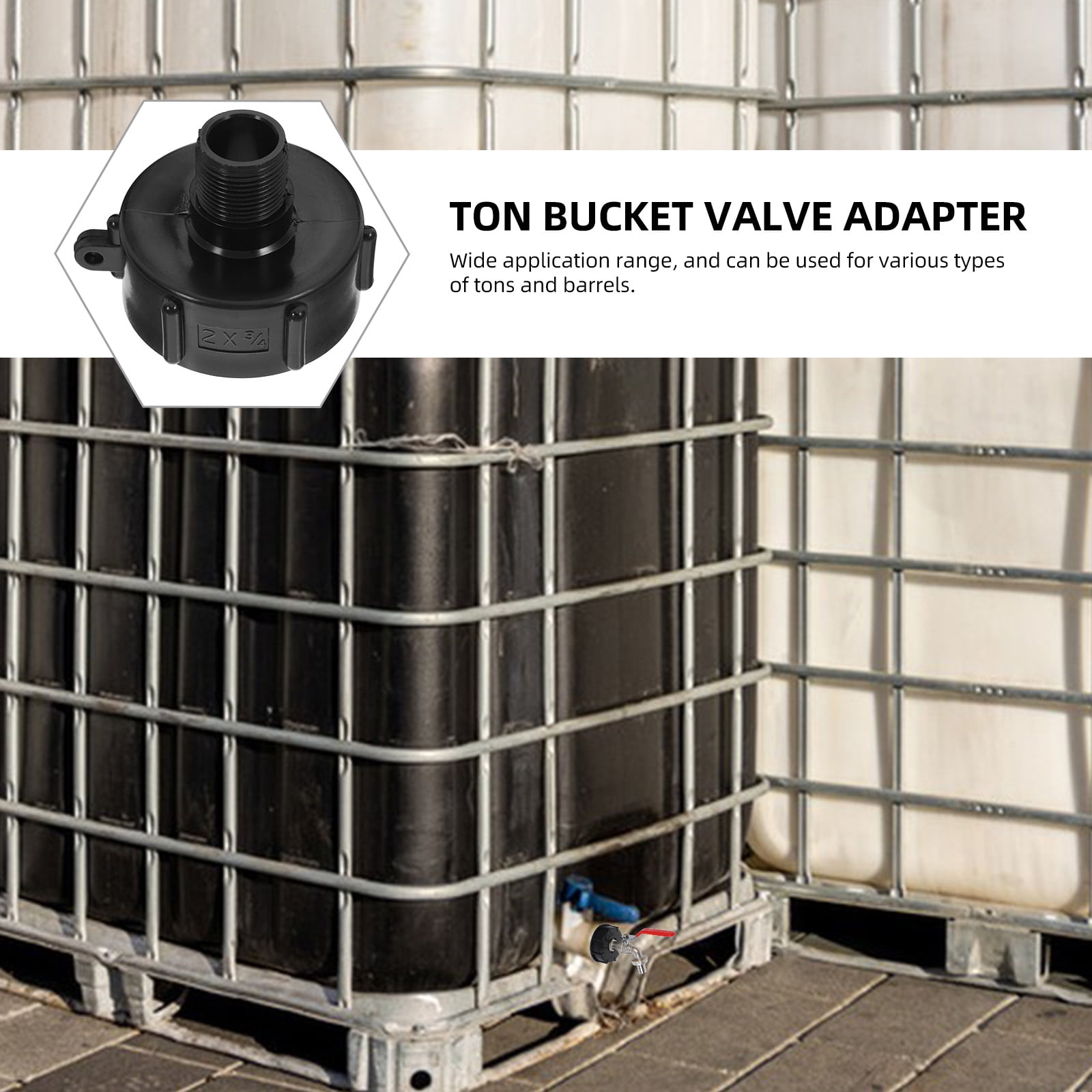 FRCOLOR 2pcs IBC Tote Garden Hose Adapter IBC Tank Converter Water Tote ...