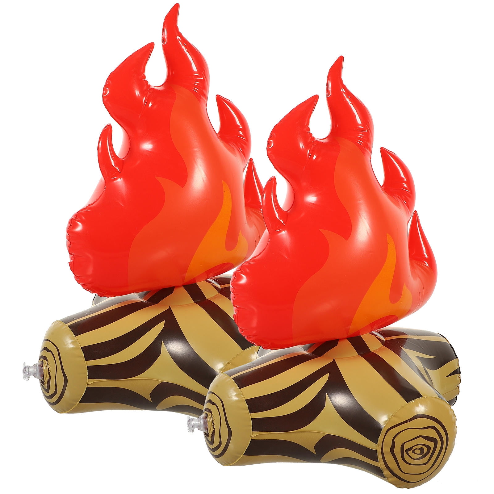 FRCOLOR 2pcs Inflatable Bonfire Props Campfire Prop Vivid Camp Fire ...