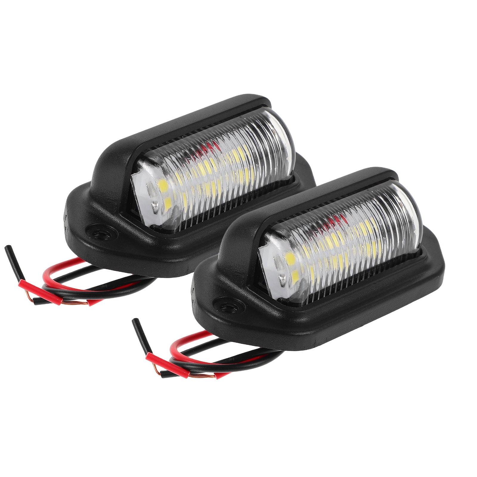 2pcs LED License Plate Light Side Marker Auto Trailer Signal Lights for ...