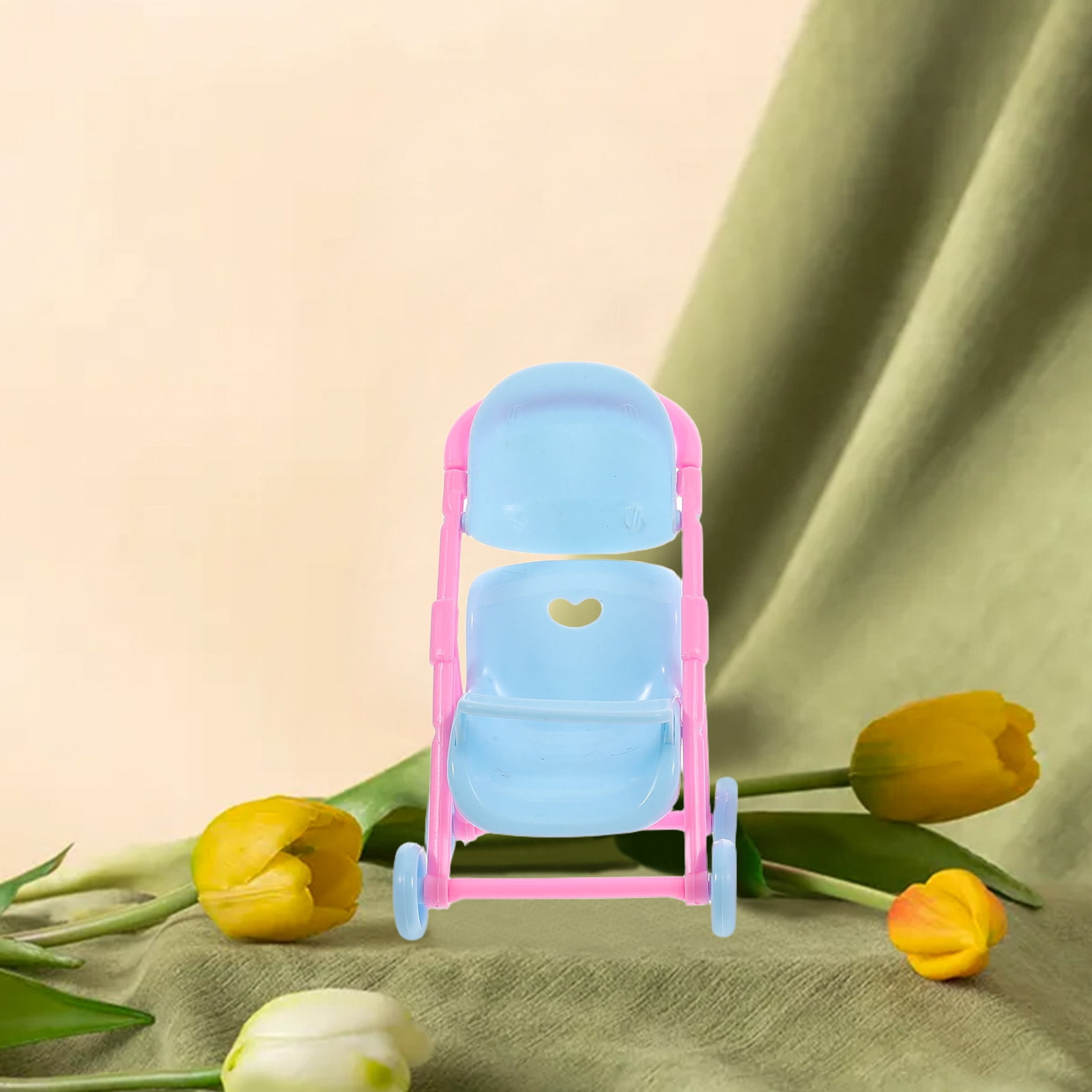 FRCOLOR 2pcs Lightweight Foldable Doll Stroller Toy For Kids Toddlers ...