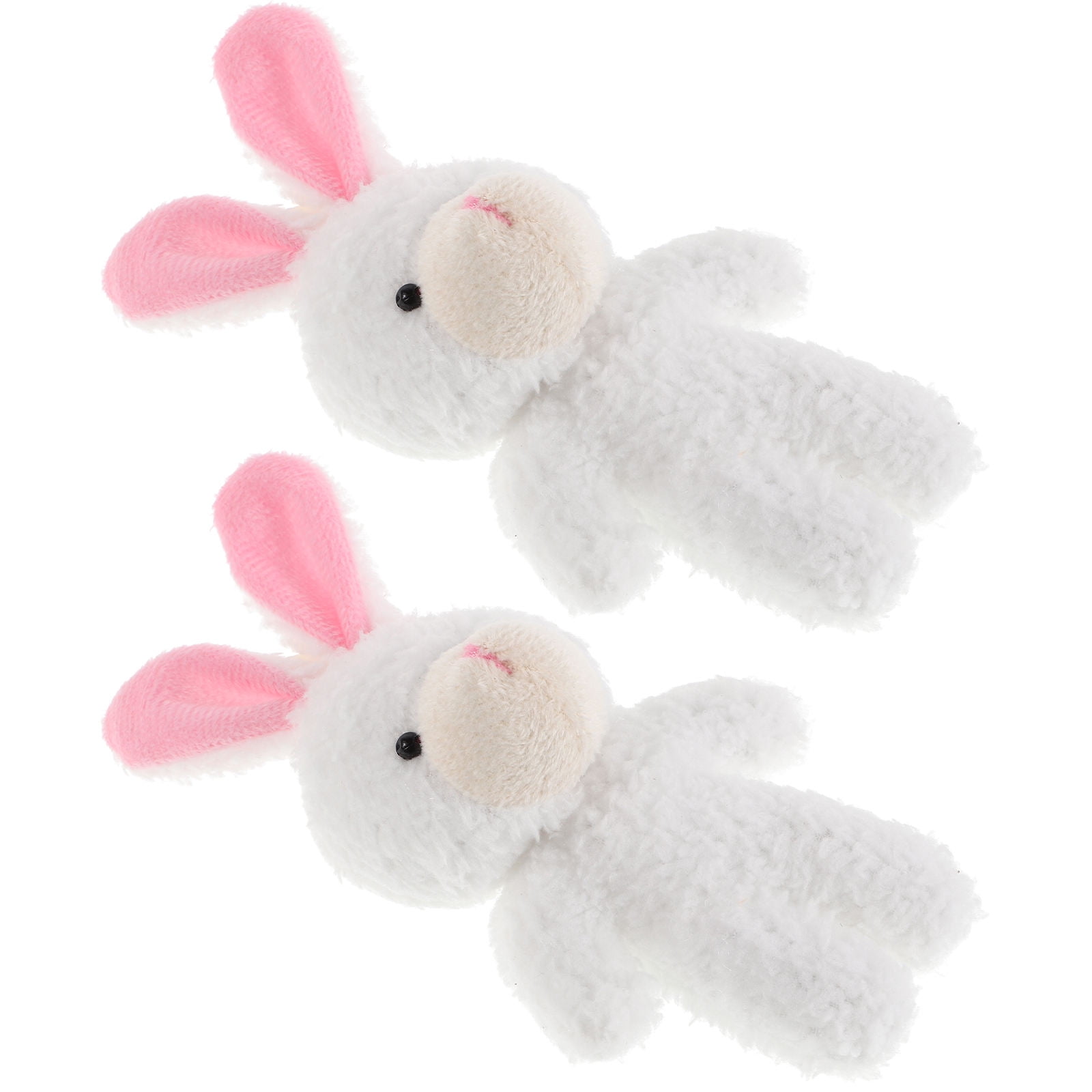 FRCOLOR 2pcs Mini Plush Rabbit Dolls Adorable And Soft Stuffed Bunnies ...