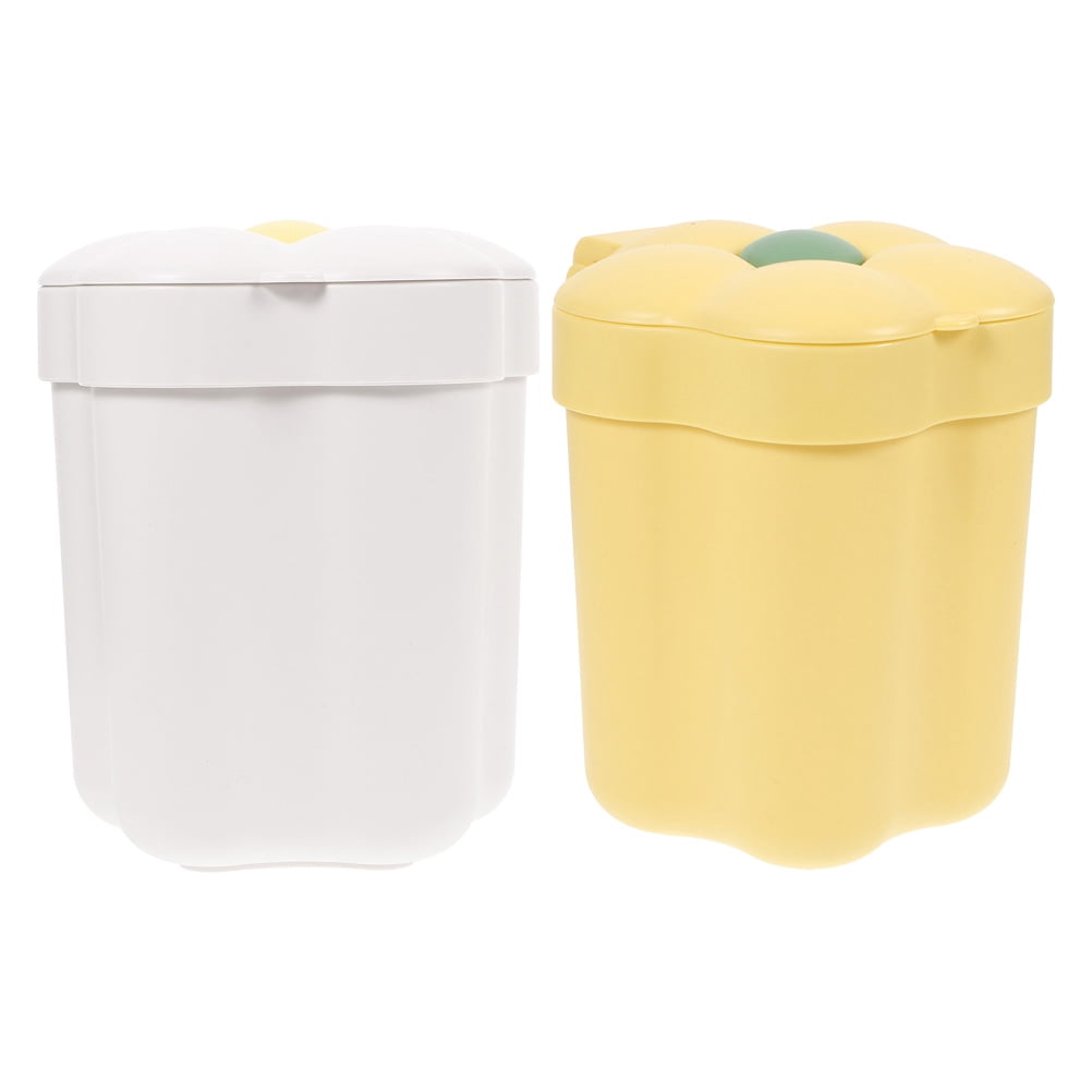 FRCOLOR 2pcs Mini Rubbish Bin Creative Wastebasket Cartoon Shaped Trash ...