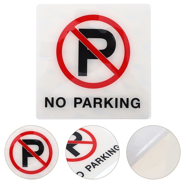 FRCOLOR 2pcs No Parking Sign Self Adhesive No Parking Sign Sticker No ...