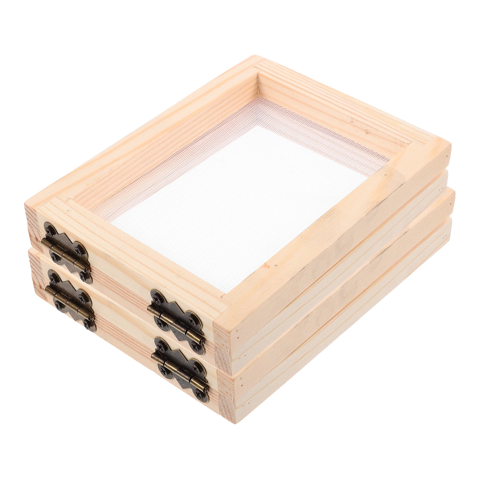 FRCOLOR 2pcs Paper Making Mould Wooden Paper Making Paper Making Frame ...