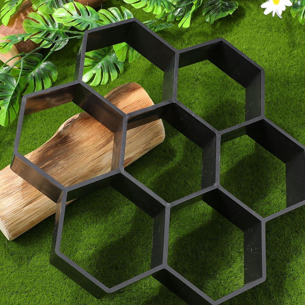 FRCOLOR 2pcs Plastic Diy Paving Mold Garden Path Maker Moulds Concrete ...