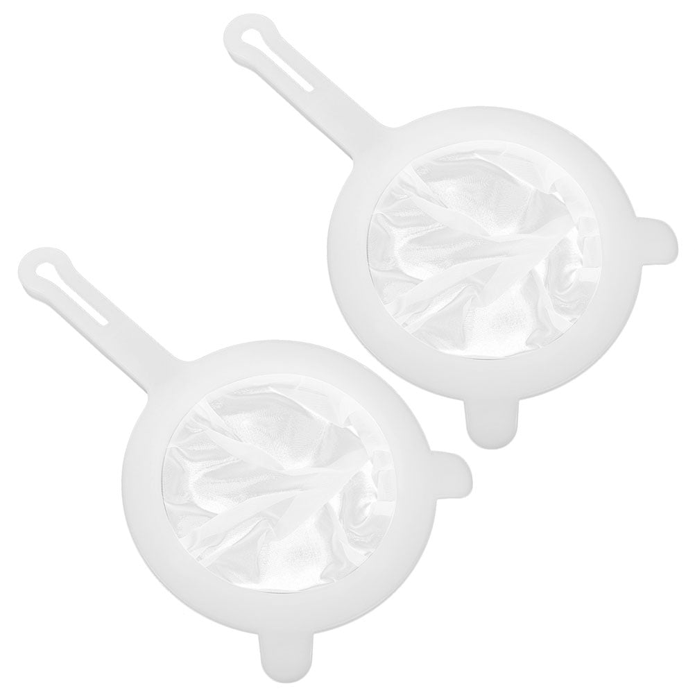 FRCOLOR 2pcs Plastic Fine Mesh Strainer Handheld Strainer With Handle ...