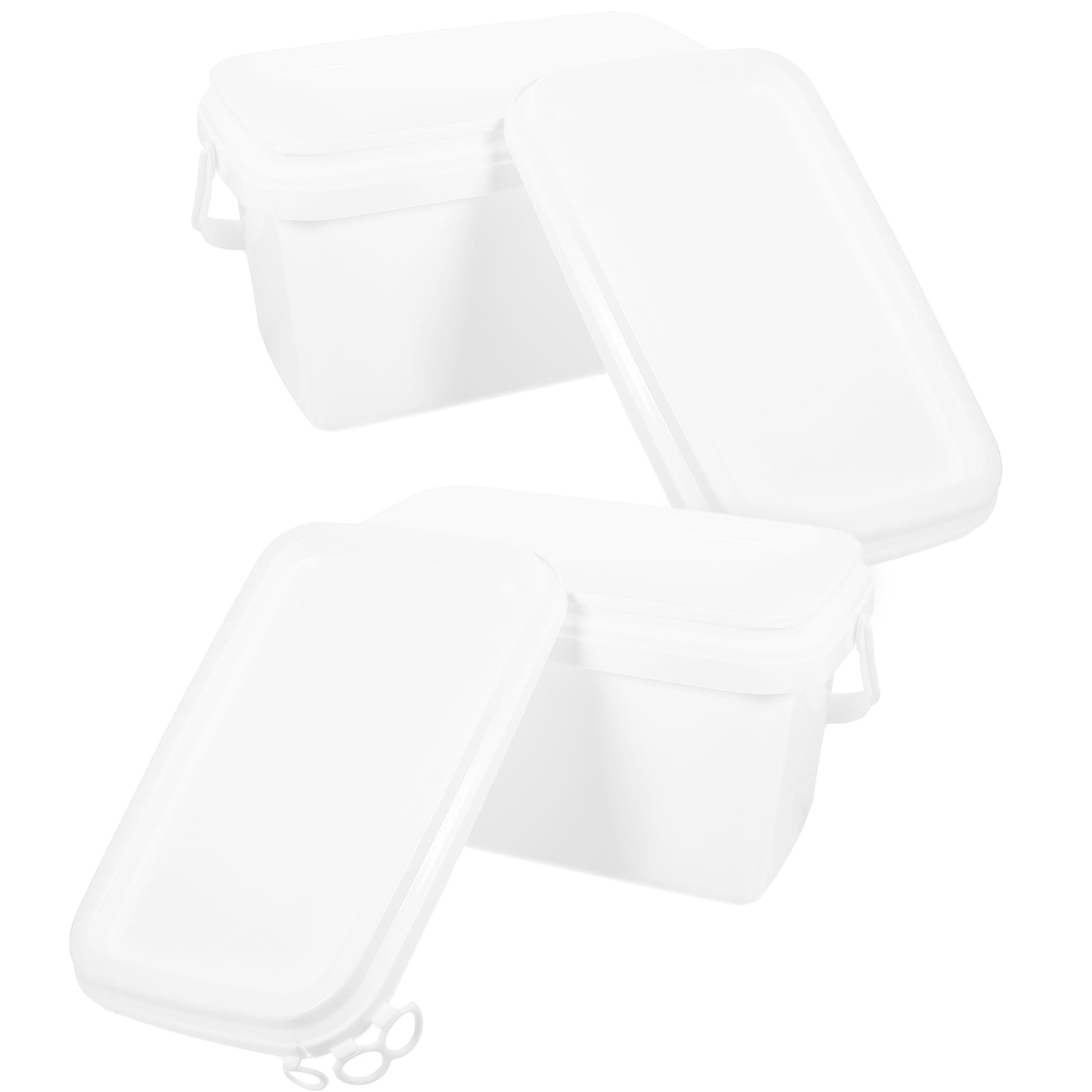 DECOMELODY Household Storage Buckets 2Pcs Plastic Containers For Toy ...