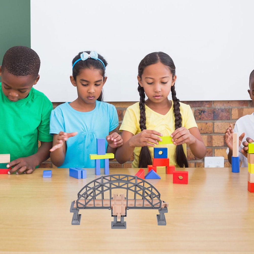 FRCOLOR 2pcs Playing Bridge Toy Bridge Model For Games Toy Train Bridge ...