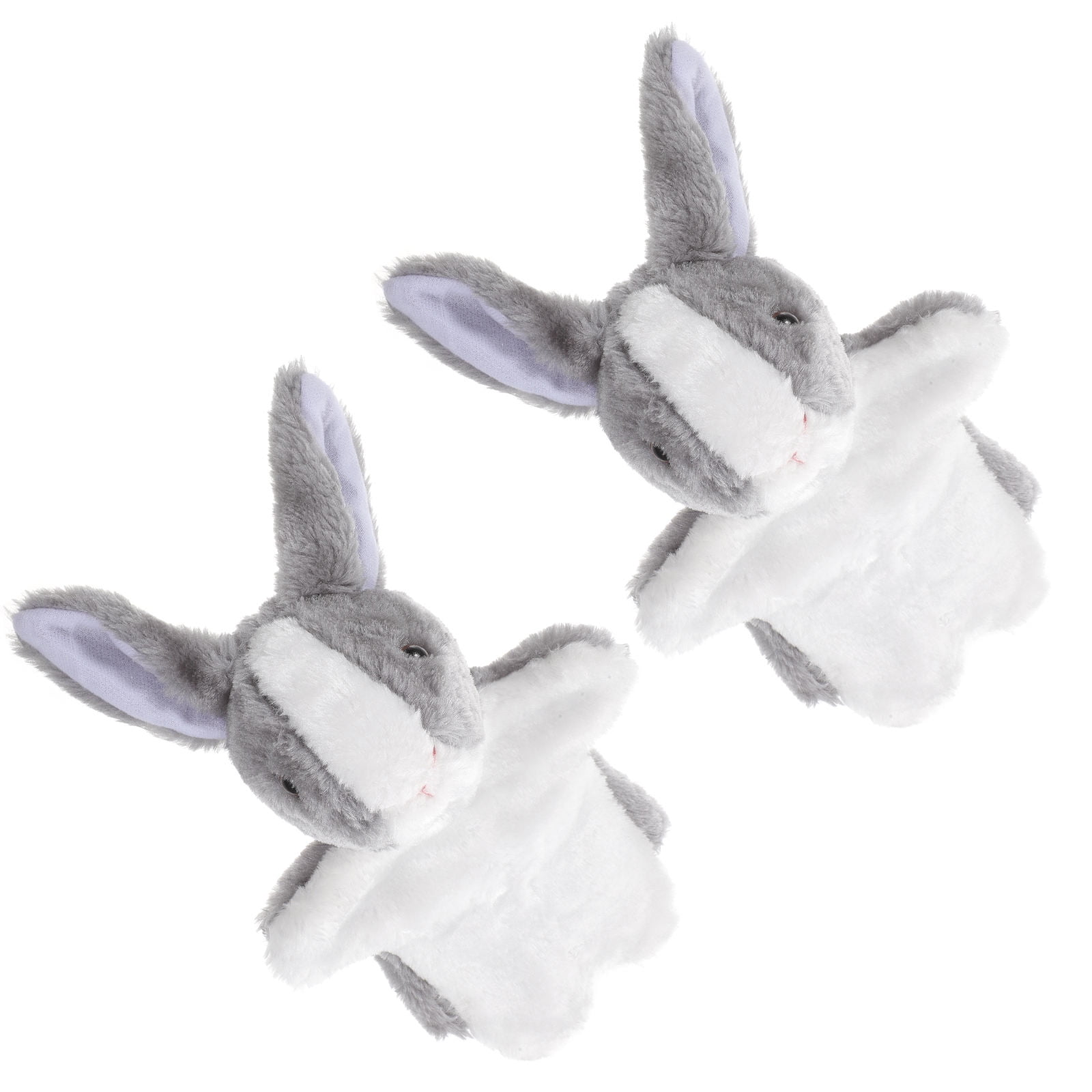 FRCOLOR 2pcs Plush Animal Hand Puppets Rabbit Hand Puppets Stuffed ...
