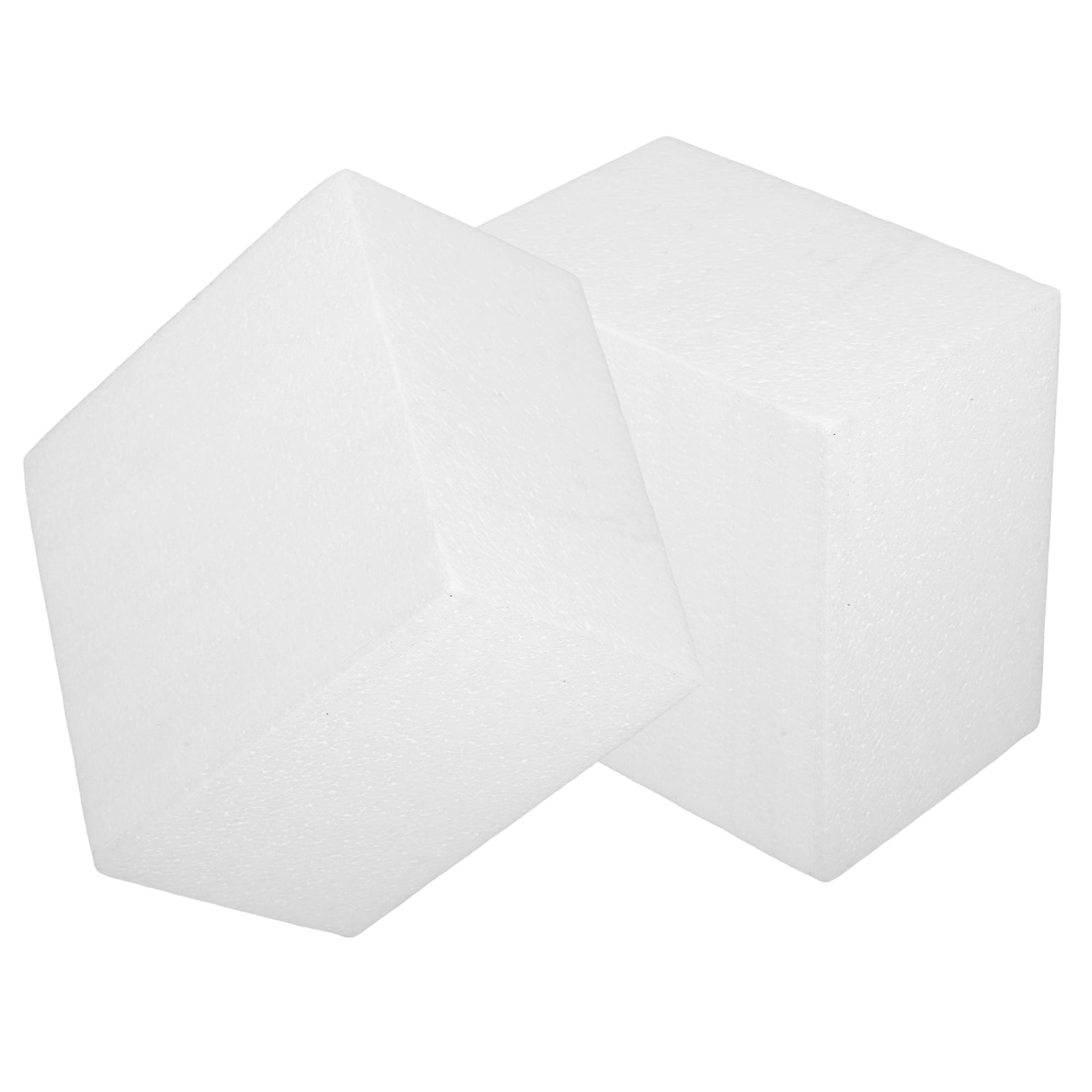 FRCOLOR 2pcs Practice Foam Cake Dummy Rectangular Shape for Cake Embryo ...